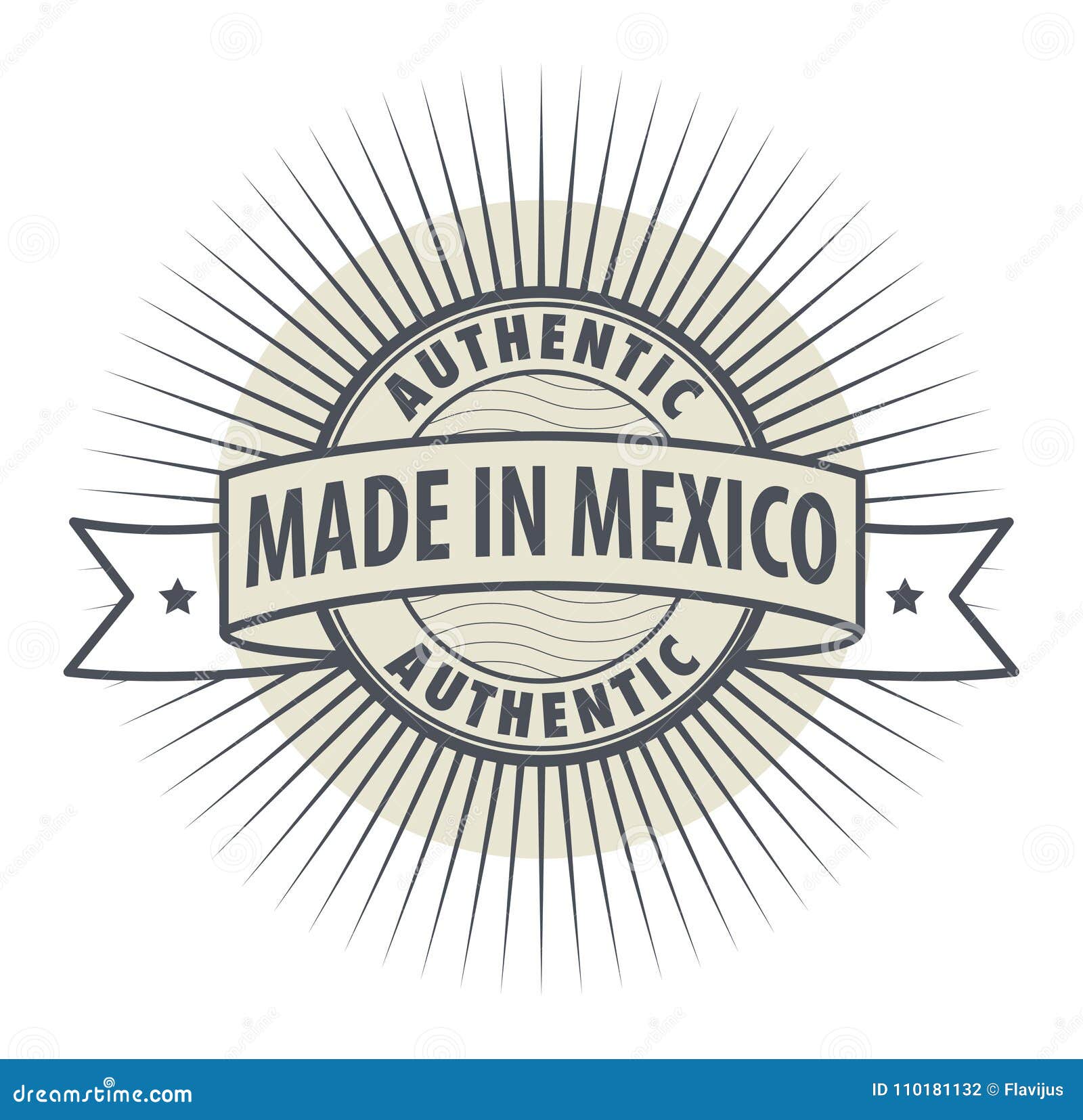 Stamp or Label Made in Mexico Stock Vector - Illustration of mexico ...