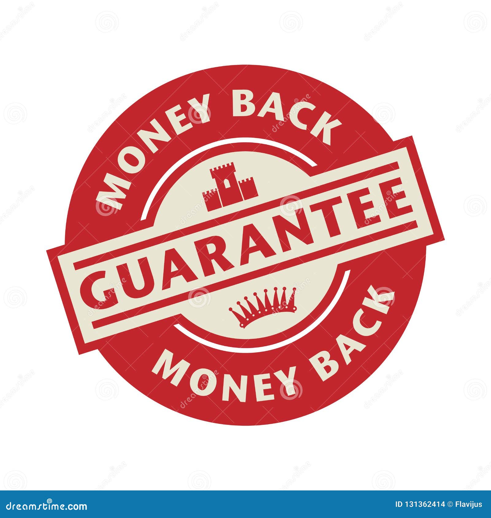 Stamp or Label with the Text Money Back Guarantee Stock Vector ...