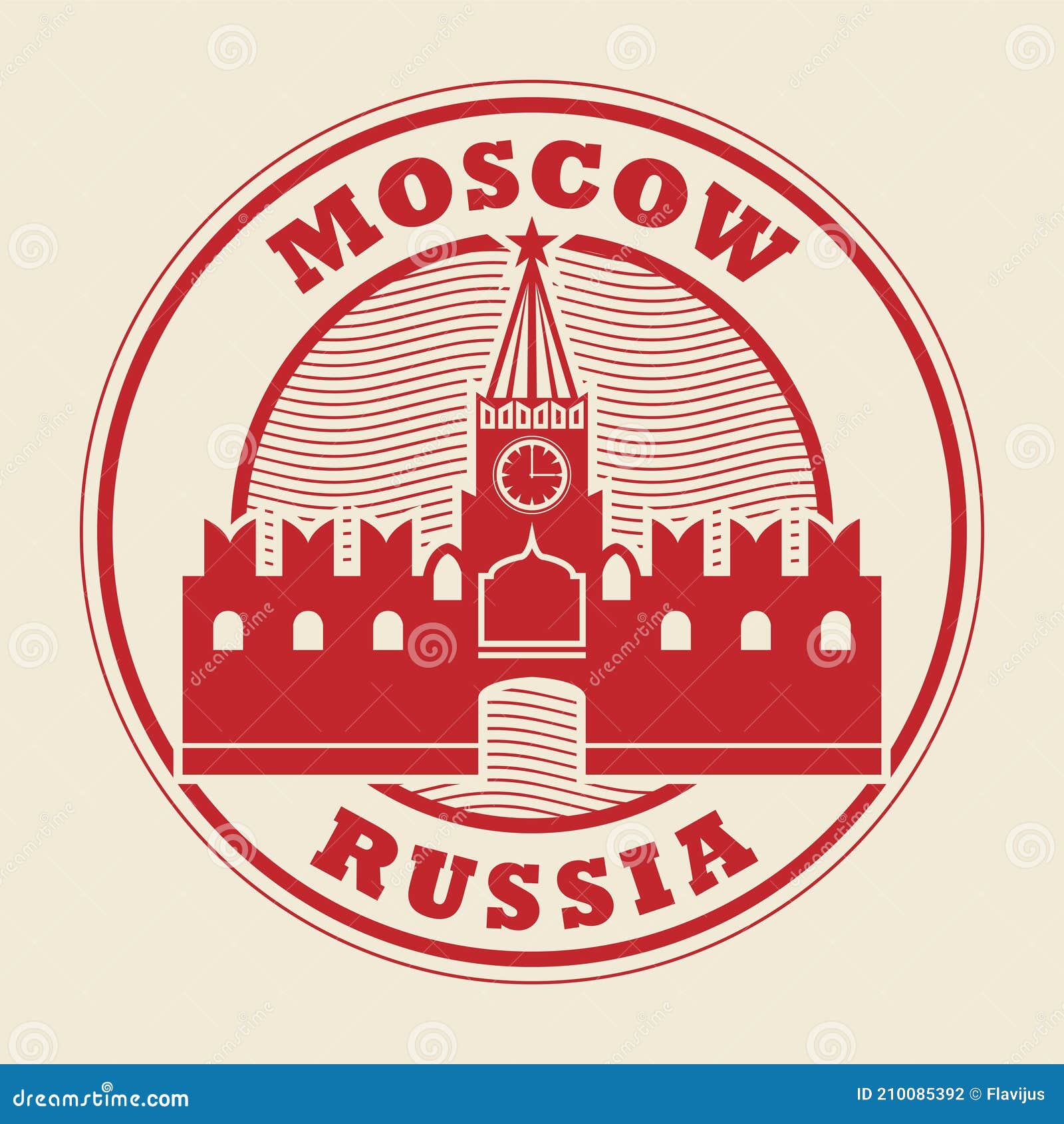 Stamp or Label with Words Moscow, Russia Inside Stock Vector ...