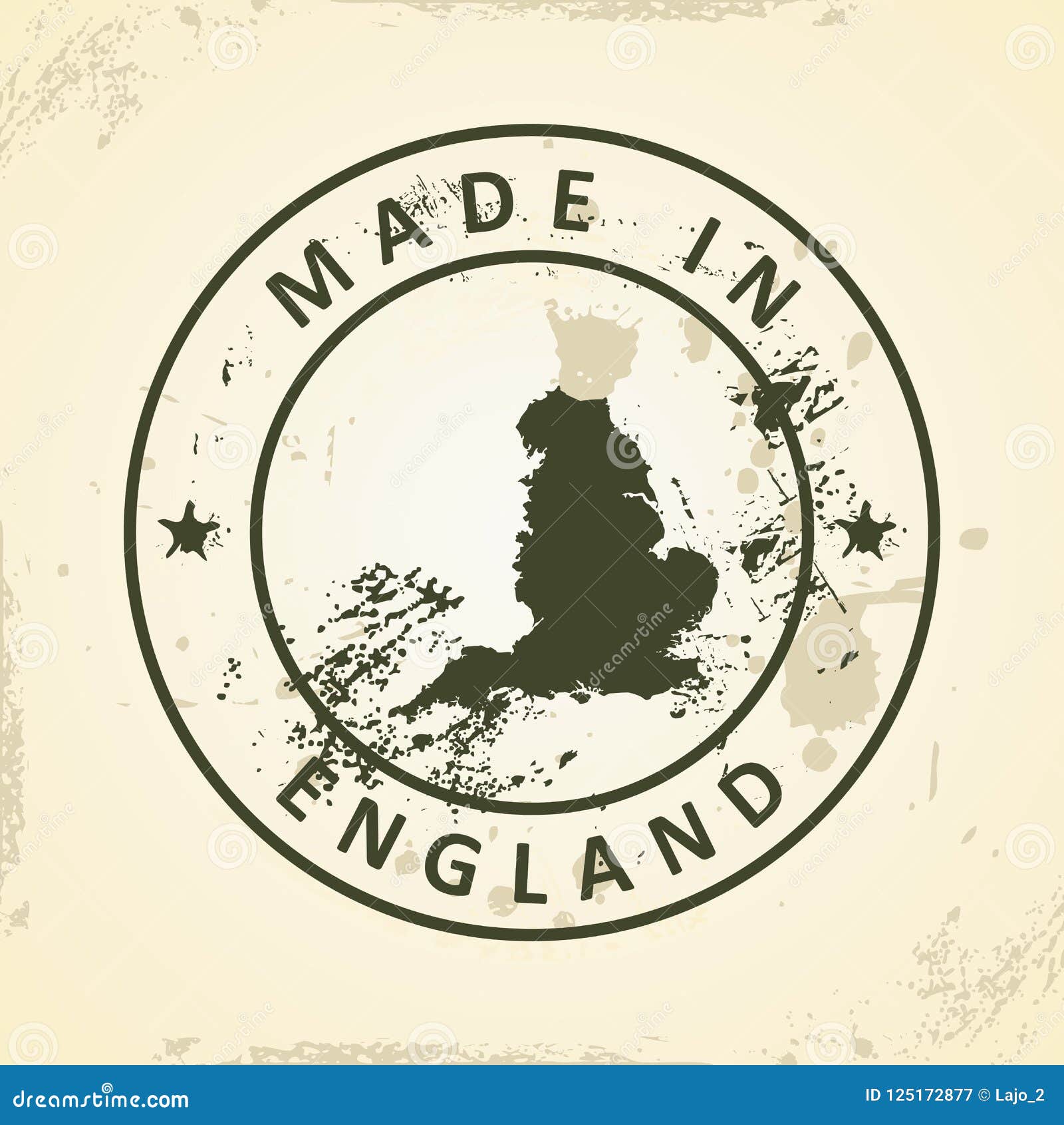 Stamp with map of England stock vector. Illustration of britain - 125172877