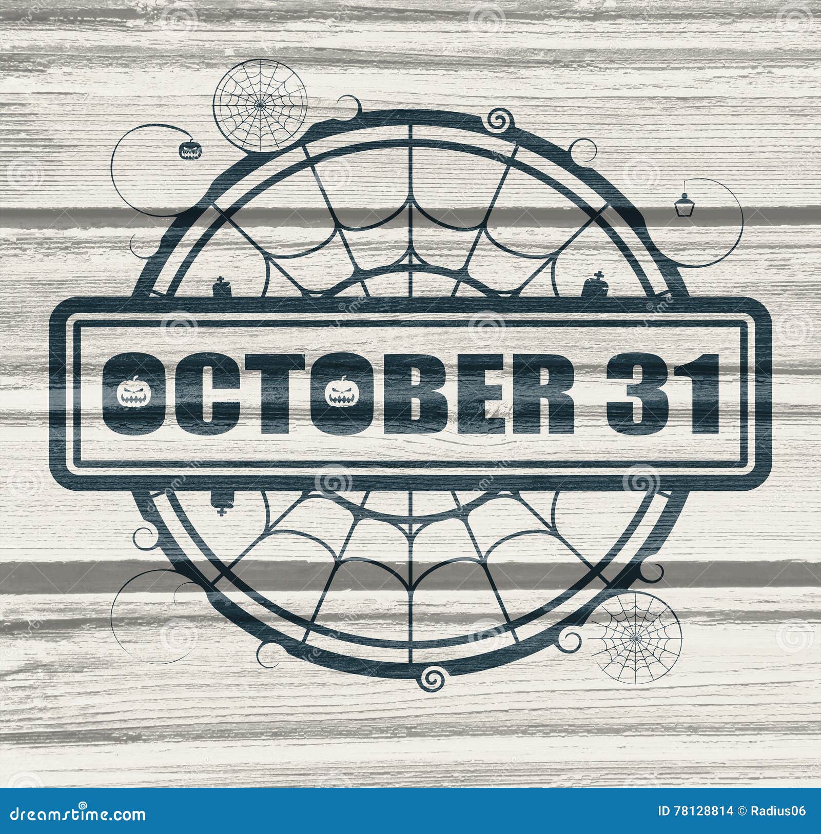 Stamp with October 31 text stock illustration. Illustration of ...