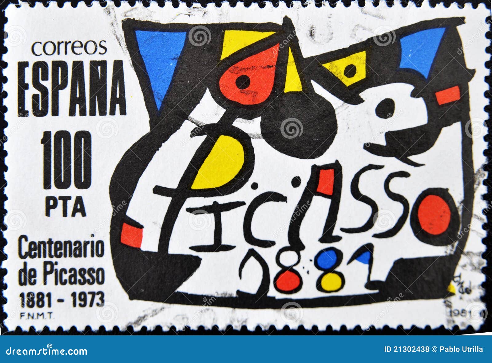 Stamp of the Painter Pablo Picasso Editorial Stock Photo - Image of ...