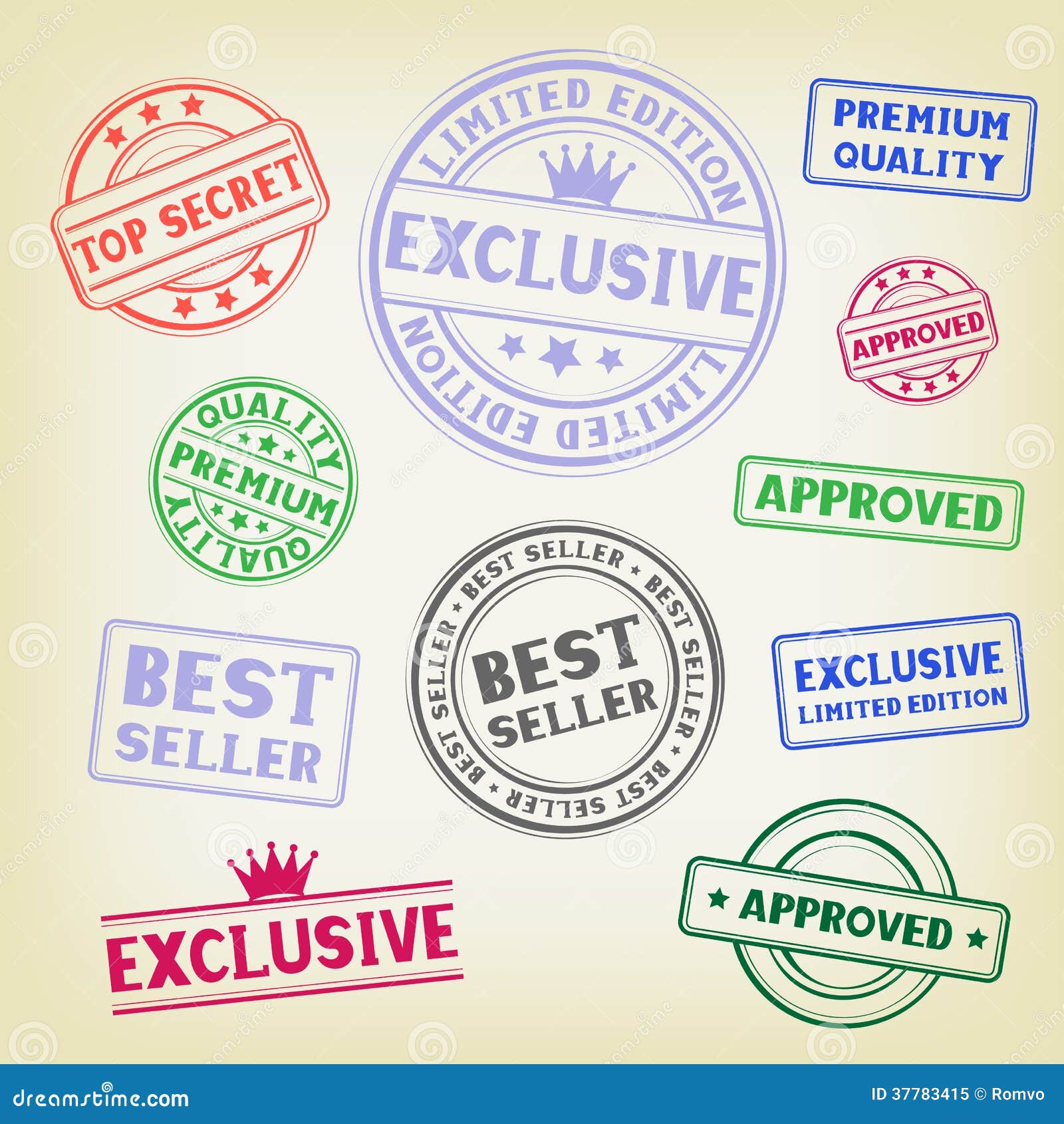 Stamp on paper background stock vector. Illustration of note - 37783415