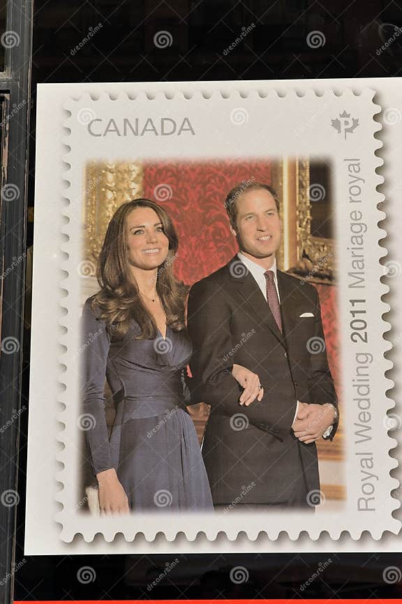 Stamp Poster in Canada Post Office Window Editorial Stock Image - Image ...