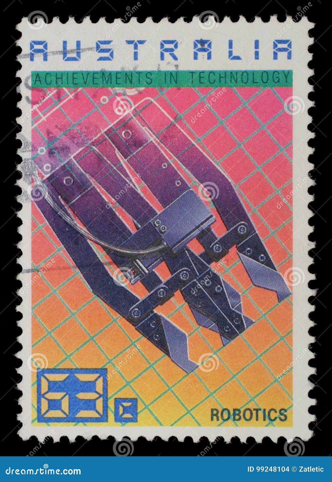 Stamp Printed in Australia Shows Robotics Editorial Stock Image - Image ... Stamp Printed in Australia Shows Robotics Editorial Stock Image - Image ...