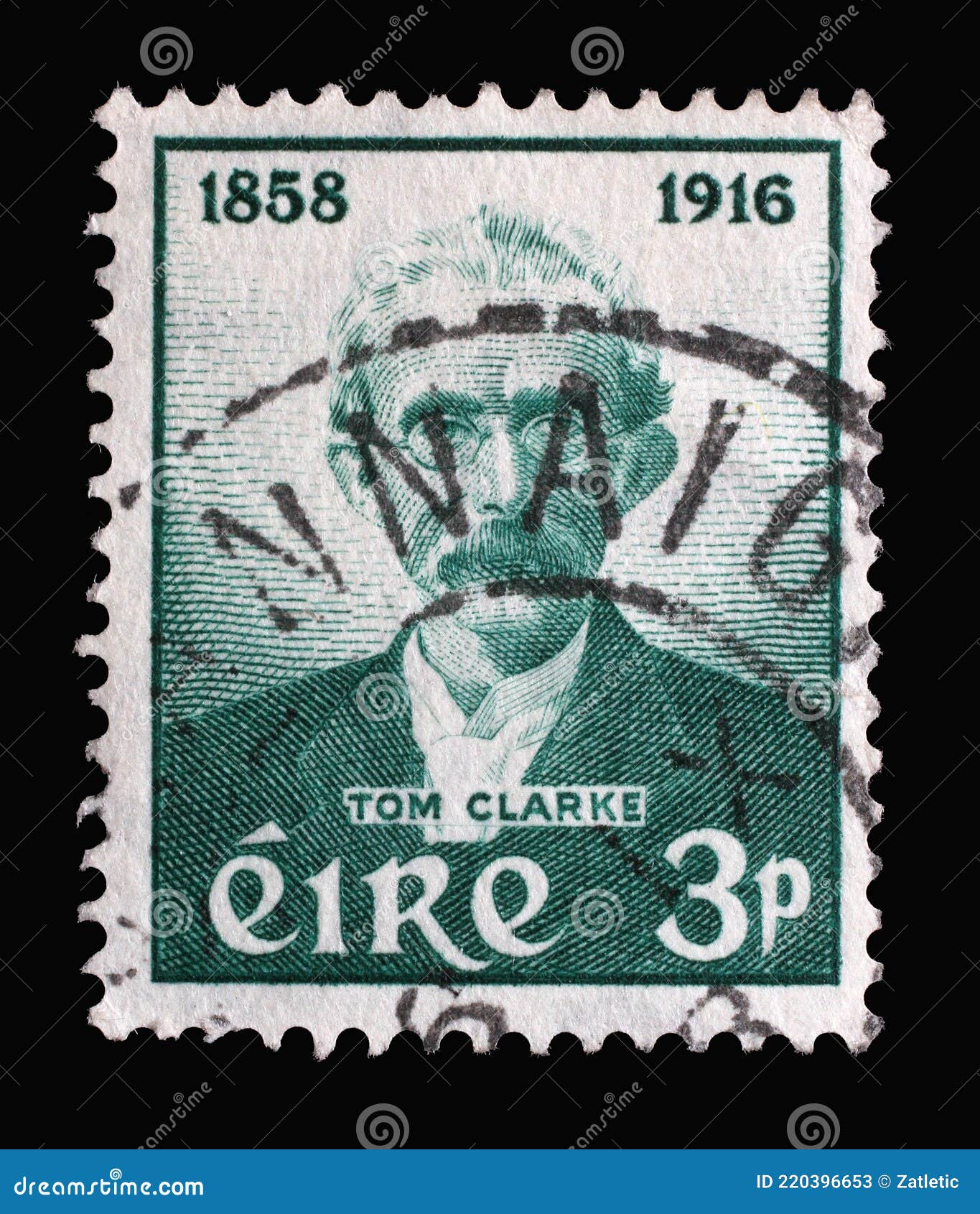 A Stamp Printed in Ireland Shows Tom Clarke 1858-1916, Birth Centenary ...