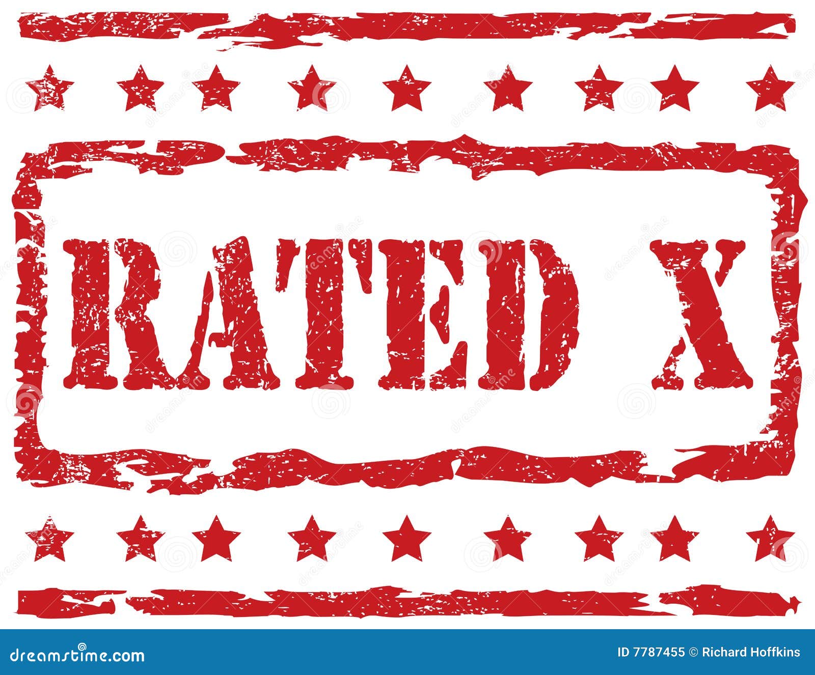 Stamp - Rated X stock illustration. Illustration of distressed - 7787455