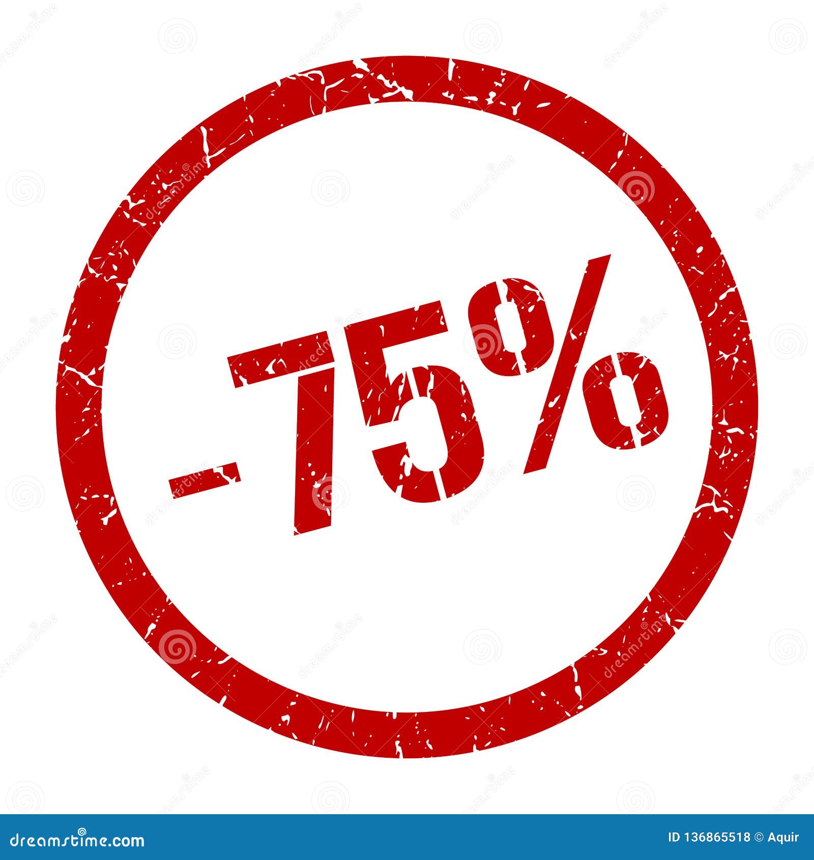 -75 stamp stock vector. Illustration of retro, stamp - 136865518