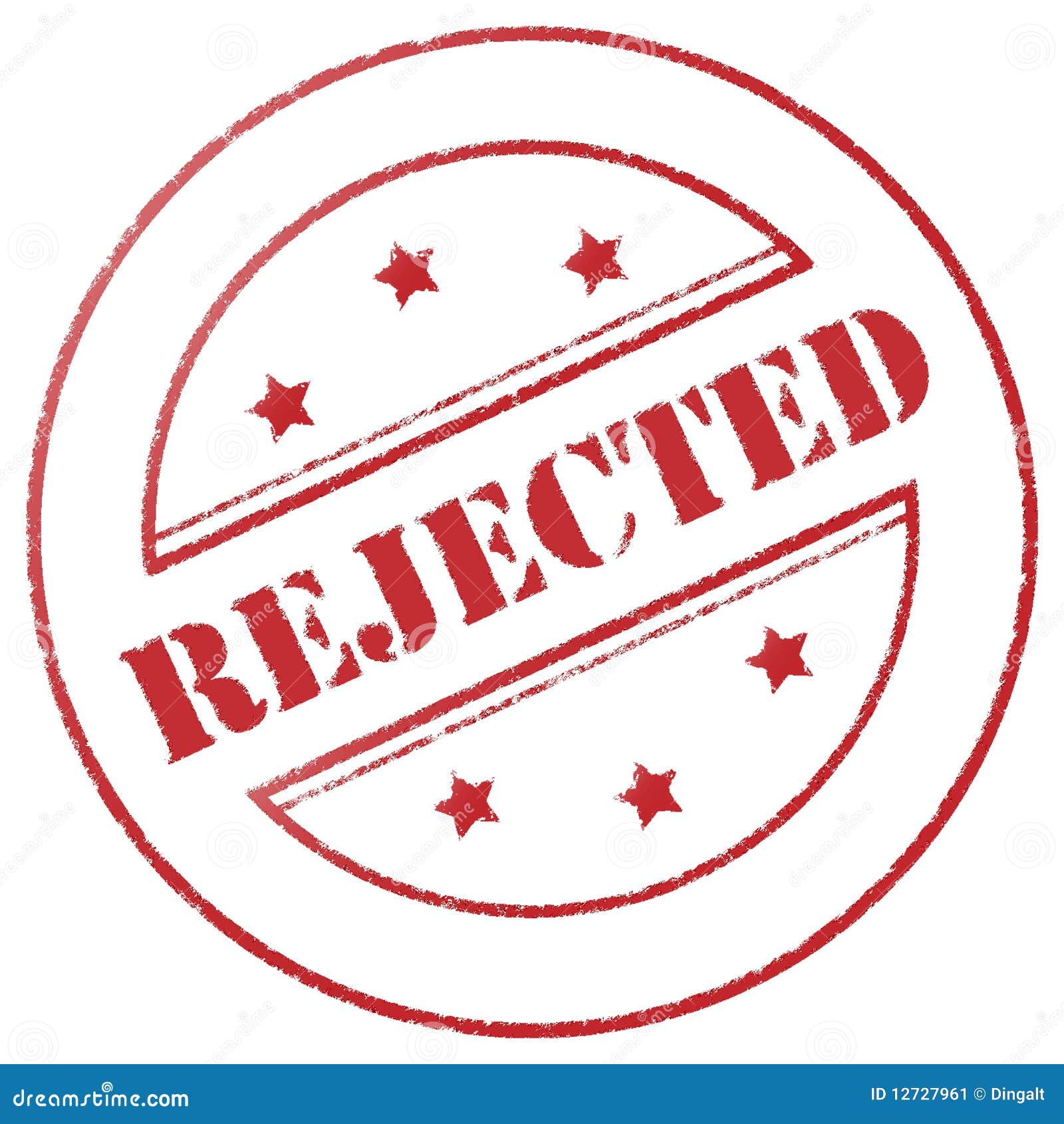 Stamp Rejected stock illustration. Illustration of stamp - 12727961