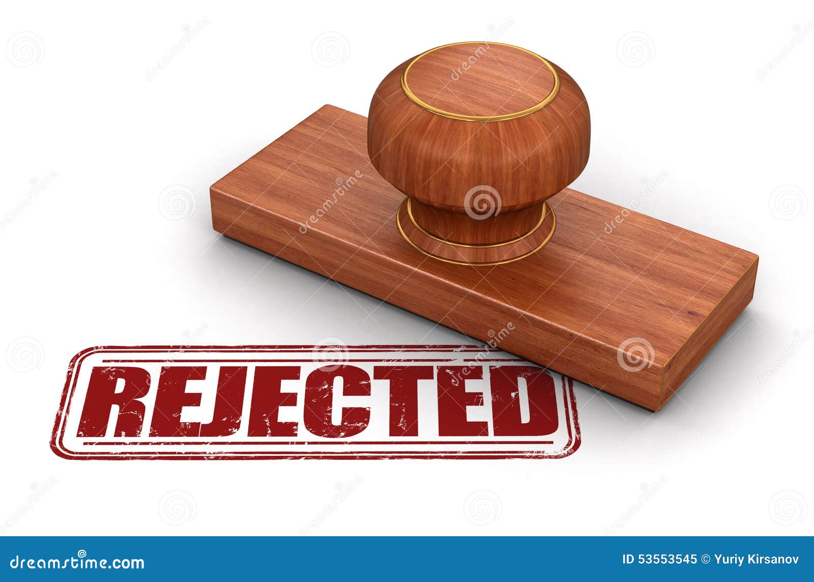 Stamp Rejected stock illustration. Illustration of perfection - 53553545