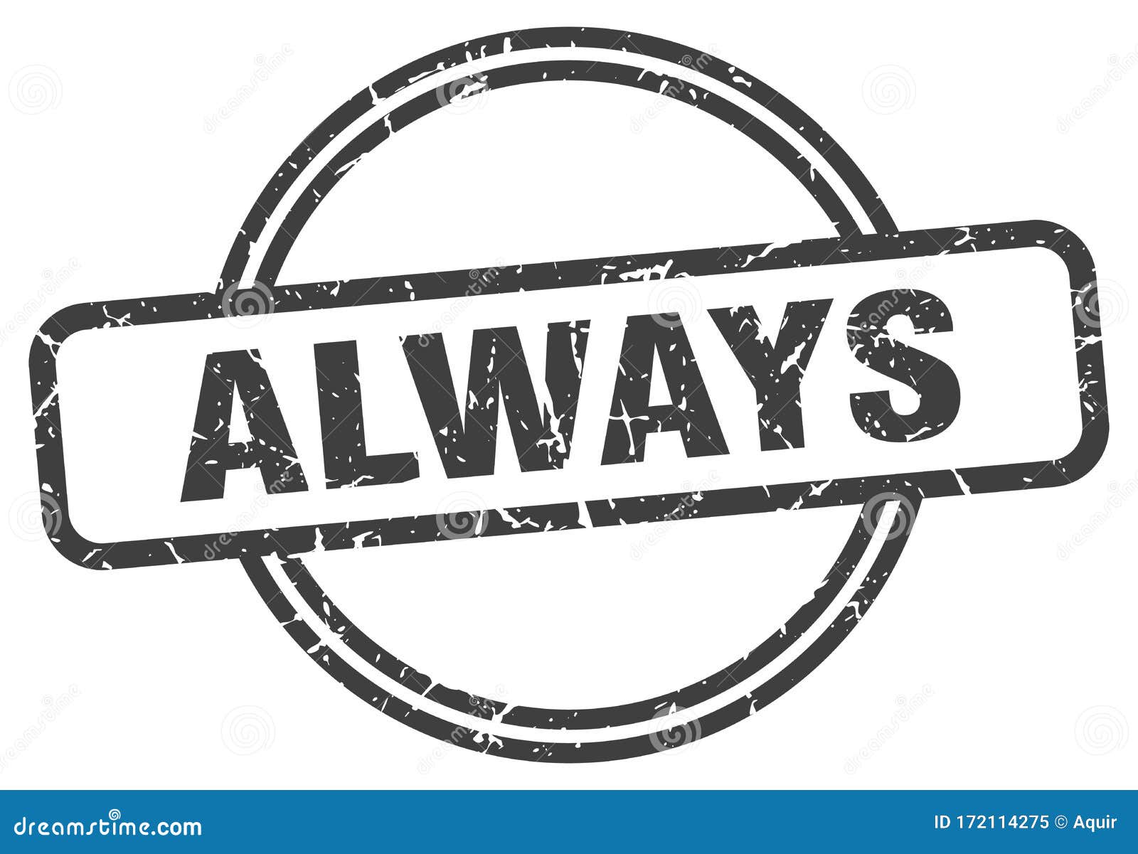 Always Stamp. always Round Grunge Sign Stock Vector - Illustration of ...