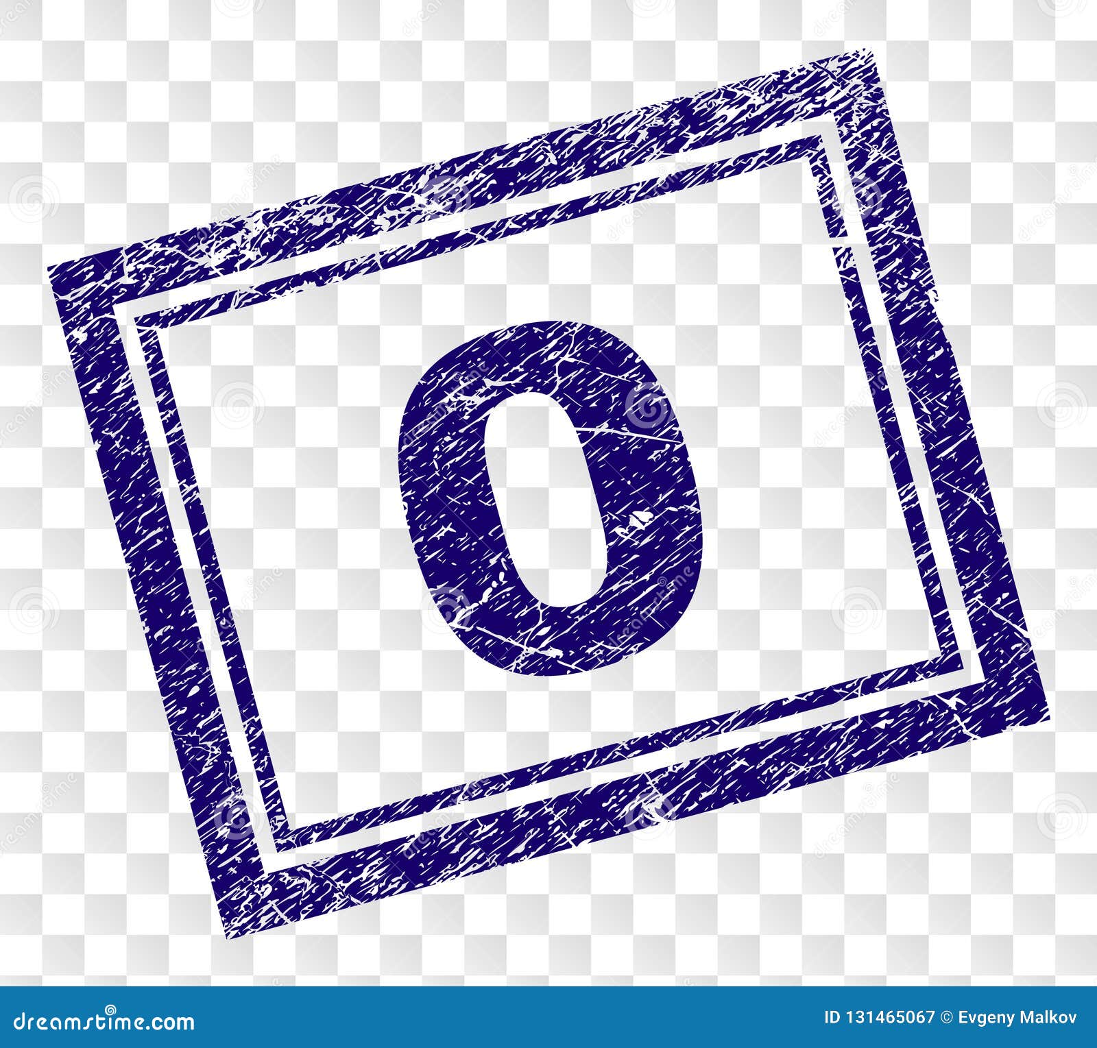 Grunge 0 Rectangle Stamp stock vector. Illustration of frame - 131465067