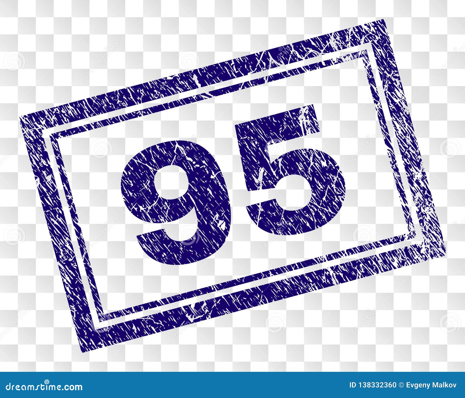 Grunge 95 Rectangle Stamp stock vector. Illustration of imprint - 138332360