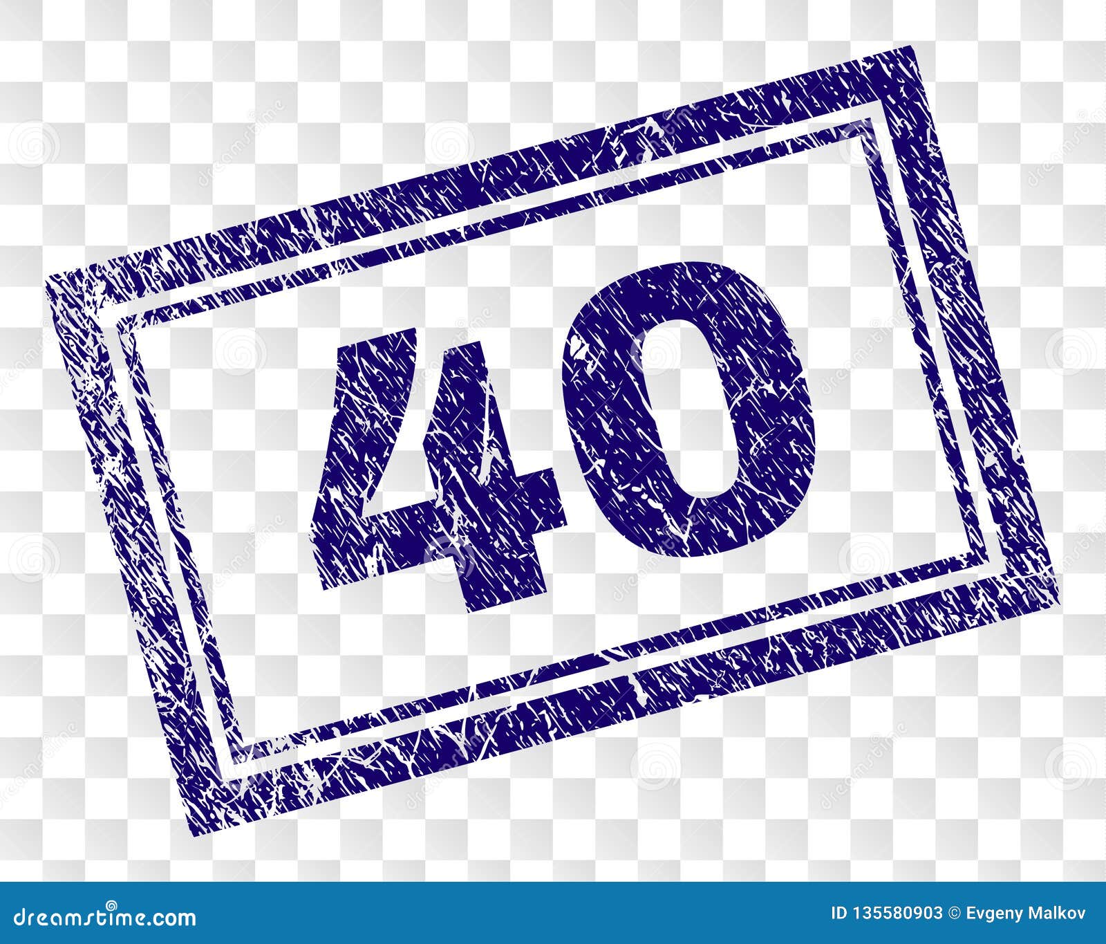 Grunge 40 Rectangle Stamp stock vector. Illustration of rectangle ...