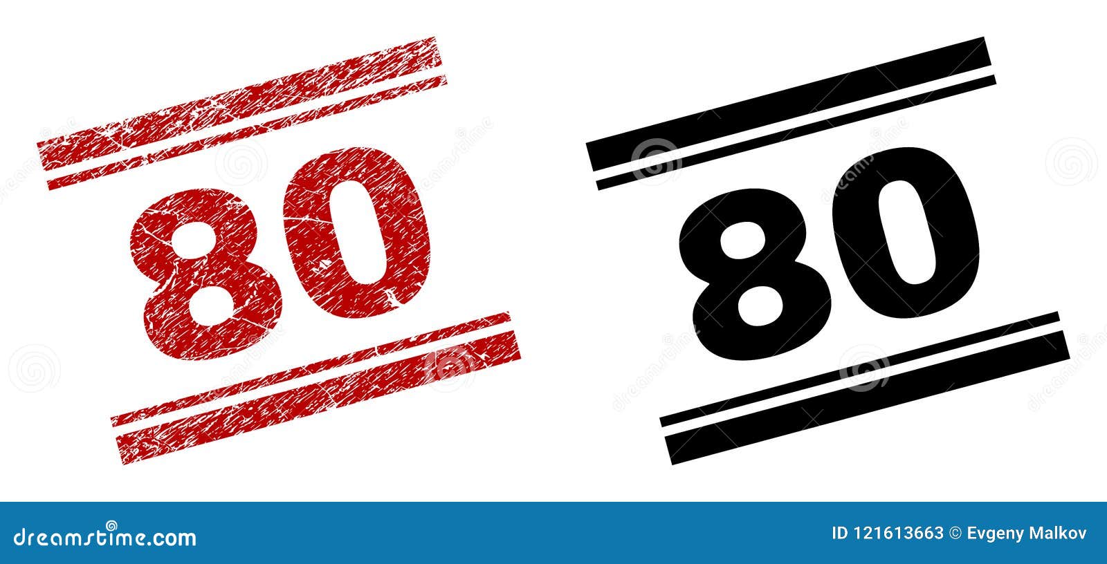 Scratched Textured and Clean 80 Stamp Prints Stock Vector ...