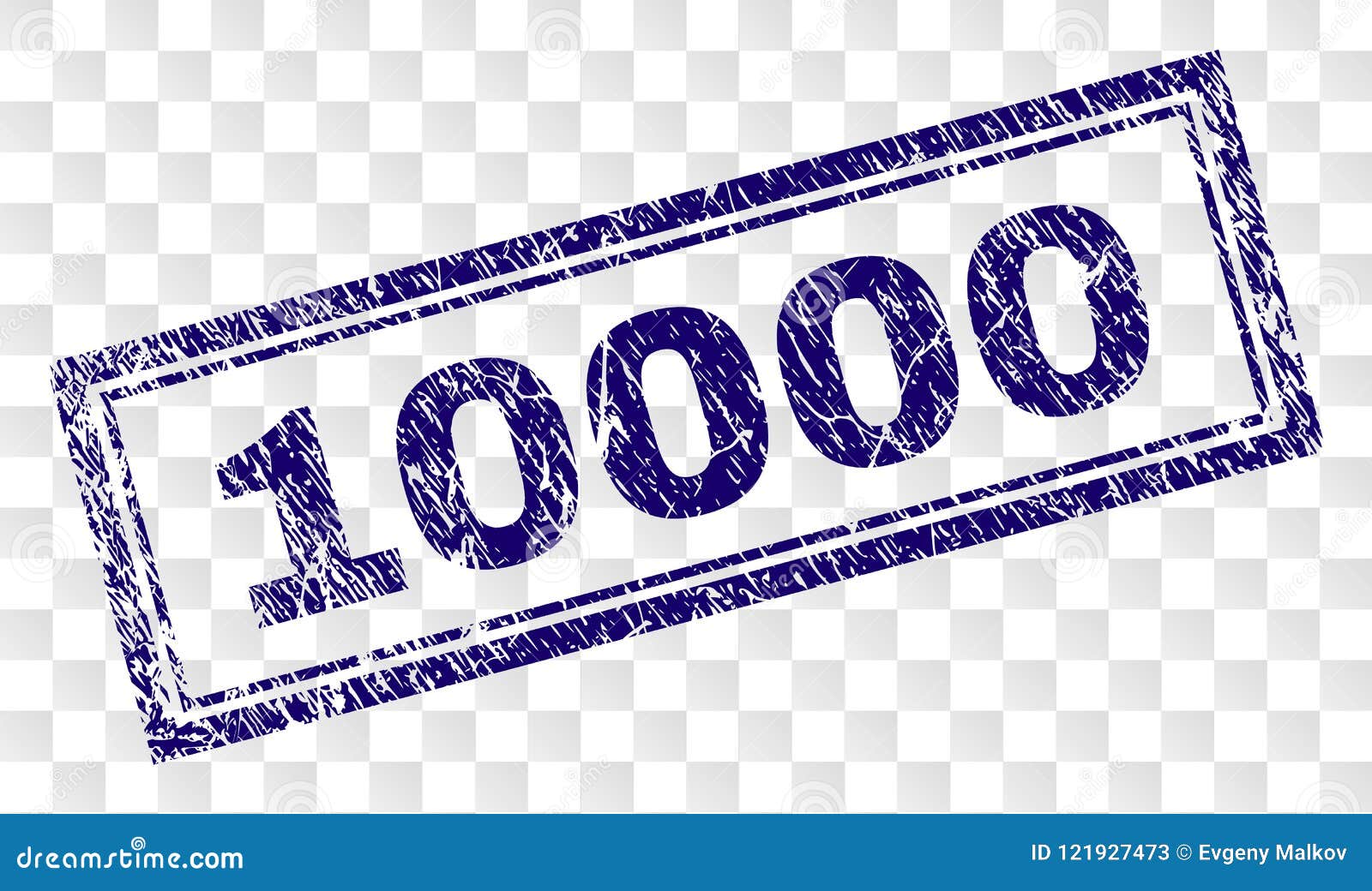 Grunge 10000 Rectangle Stamp Stock Vector - Illustration of imprint ...