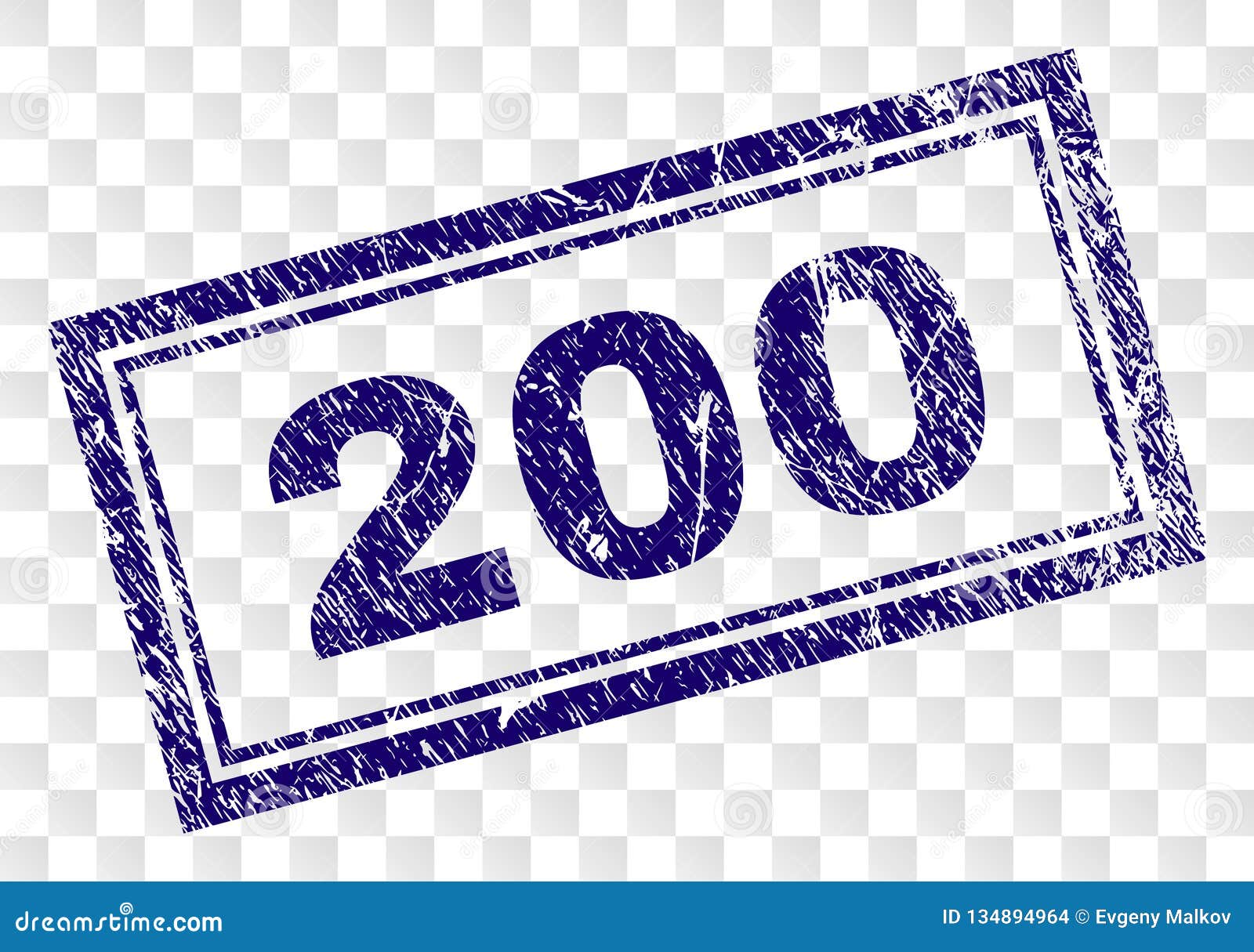 Grunge 200 Rectangle Stamp stock vector. Illustration of overlay ...