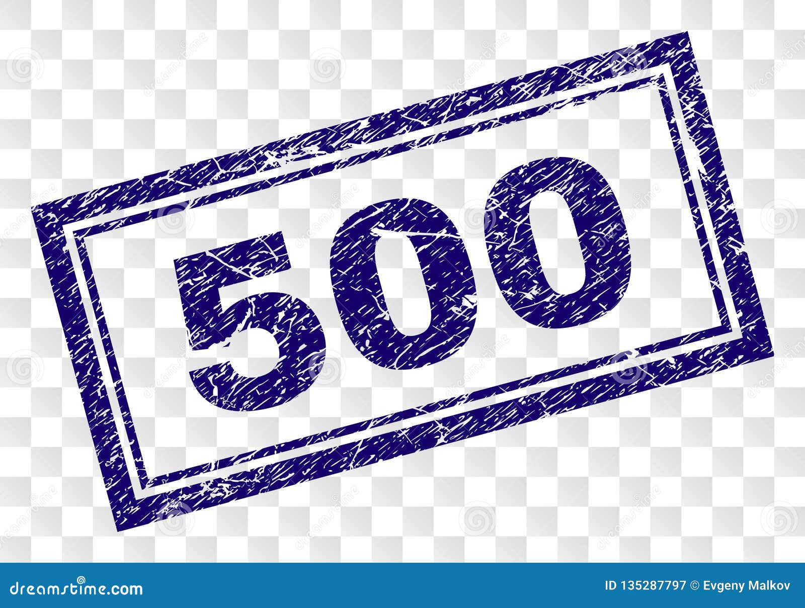 Grunge 500 Rectangle Stamp stock vector. Illustration of corroded ...