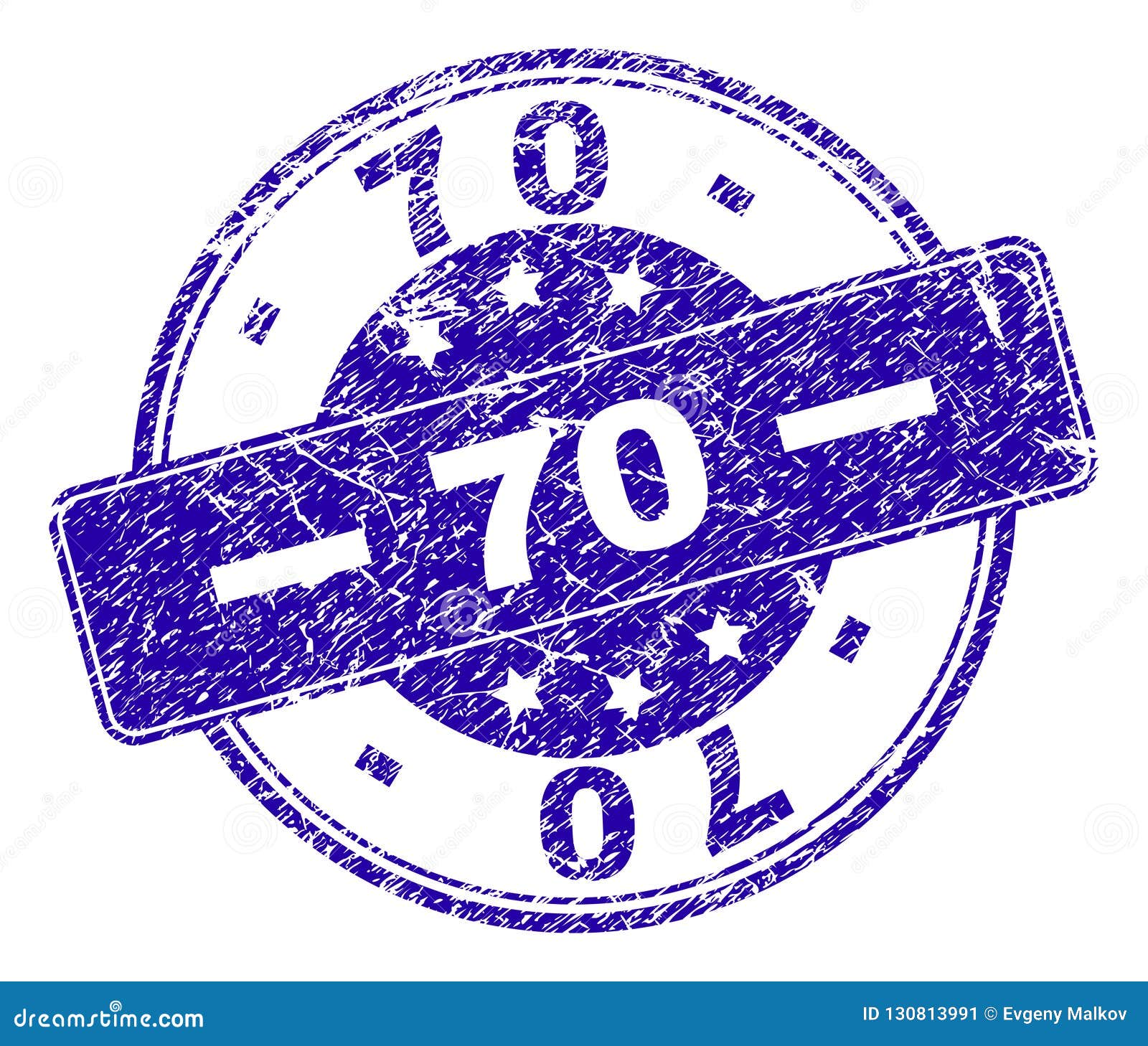 Grunge Textured 70 Stamp Seal Stock Vector - Illustration of seal ...