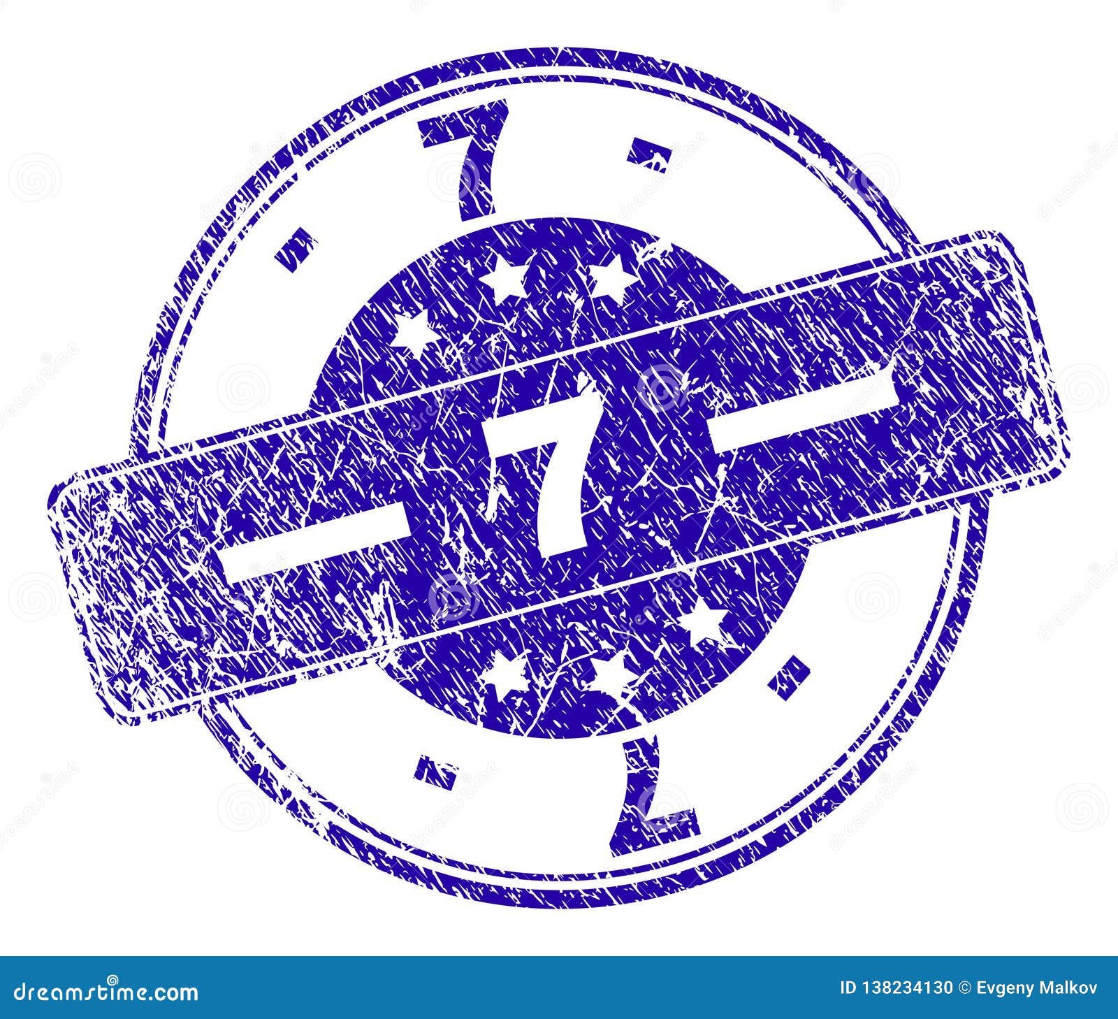 Grunge Textured 7 Stamp Seal Stock Vector - Illustration of label ...