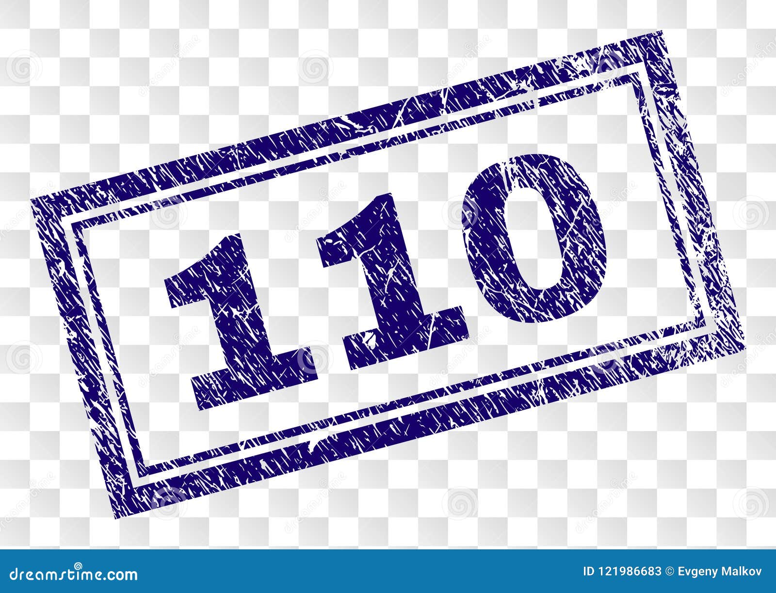 Scratched 110 Rectangle Stamp Stock Vector - Illustration of level ...
