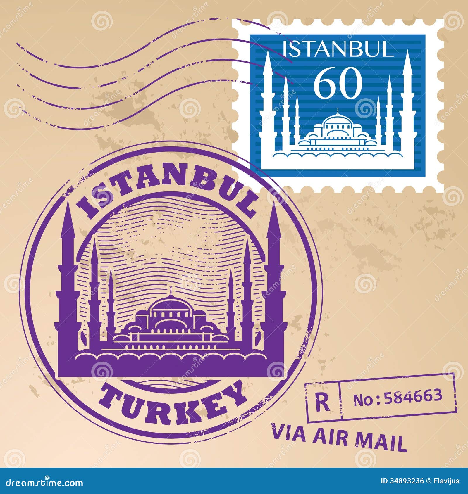 Stamp set Istanbul stock vector. Illustration of landmark - 34893236