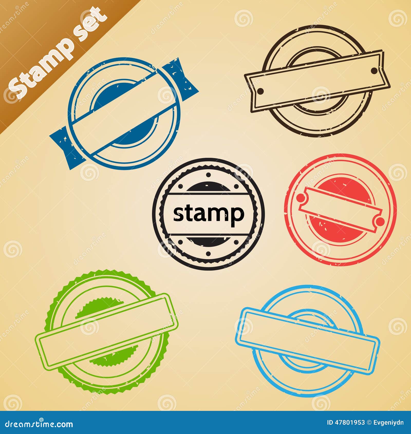 Stamp set. stock vector. Illustration of envelope, postage - 47801953