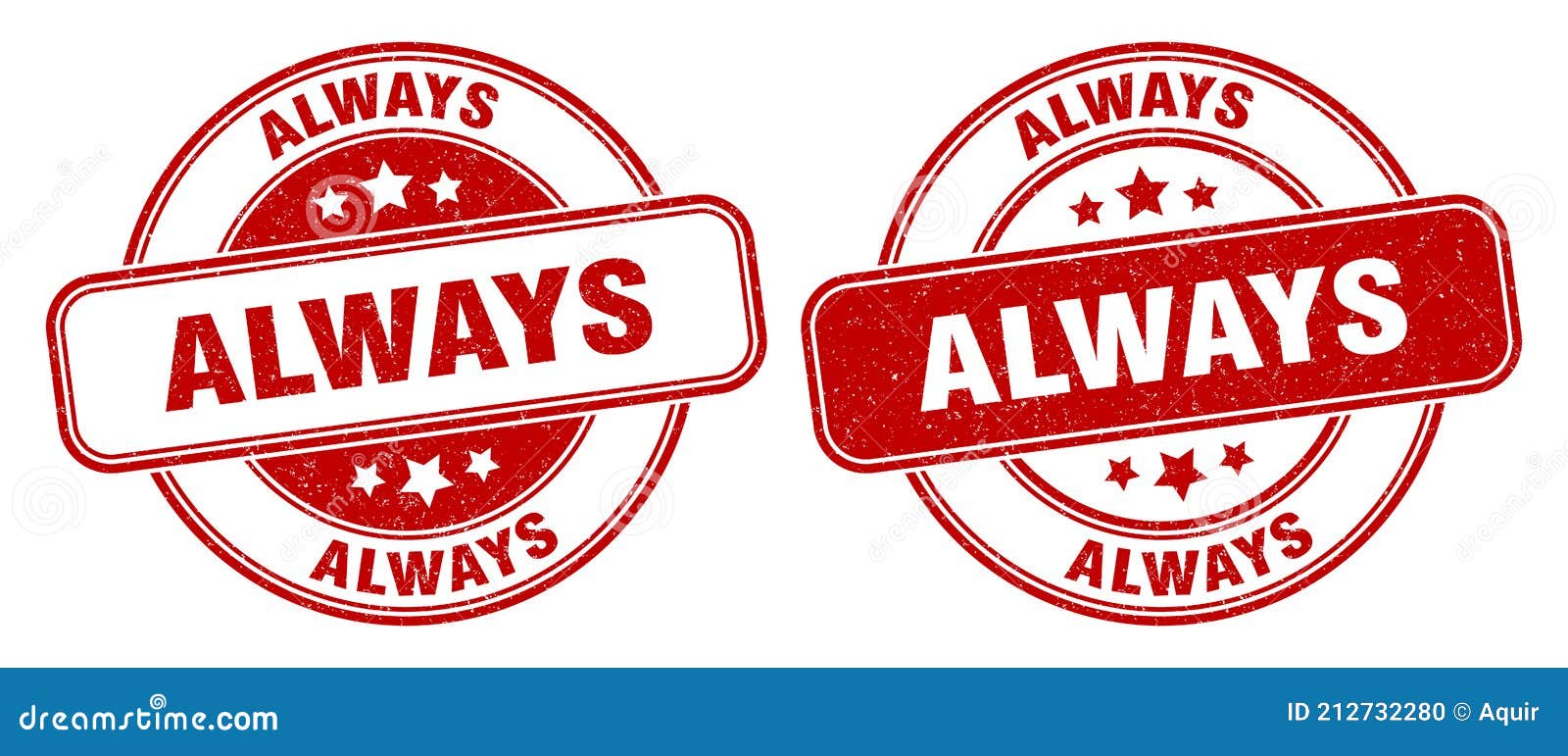 Always Stamp. always Label. Round Grunge Sign Stock Vector ...
