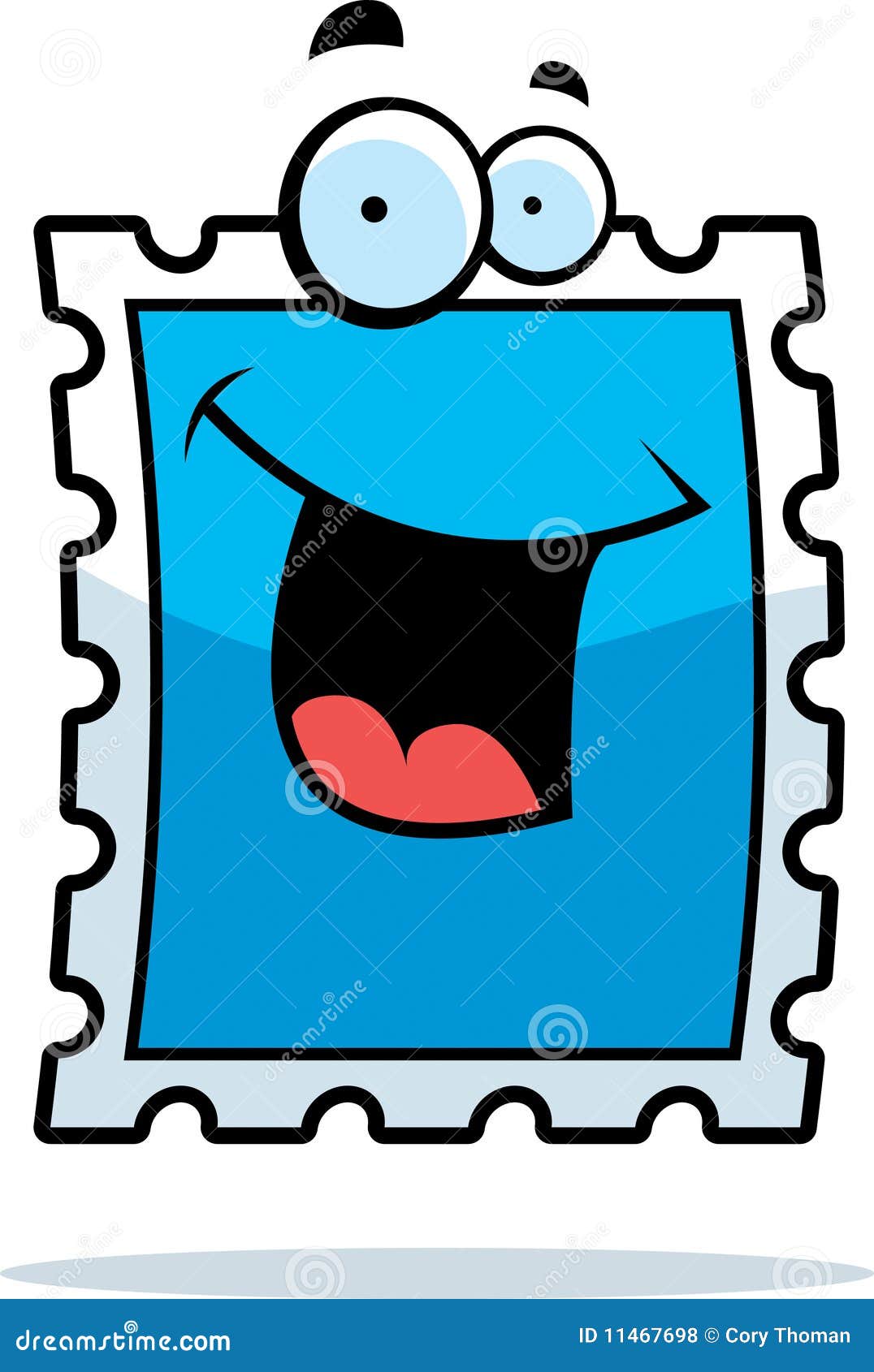 Stamp Smiling stock vector. Illustration of cartoon, happy - 11467698