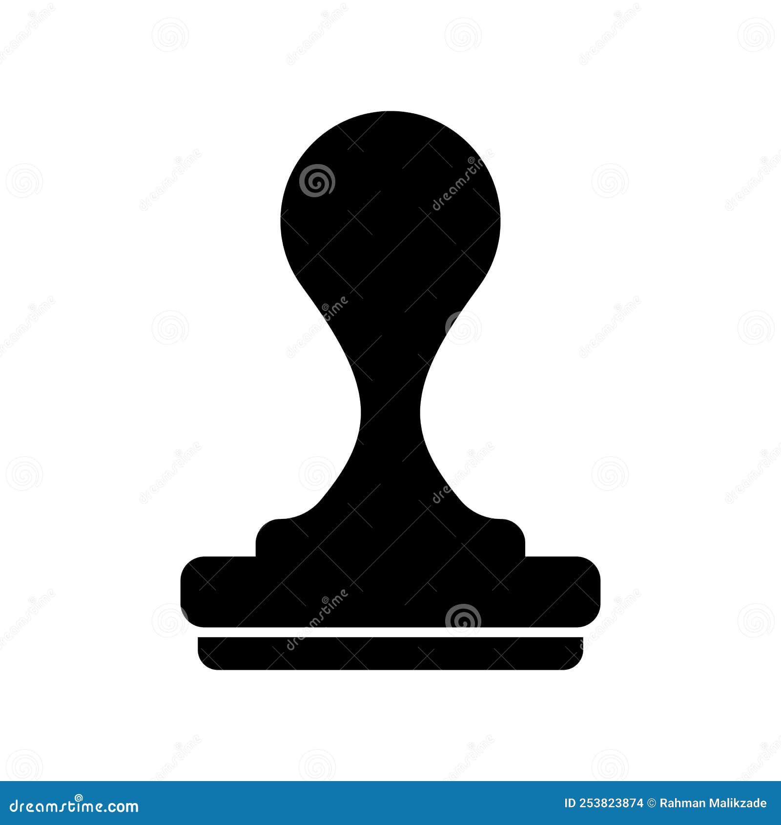 Stamp or Stamper Icon. Signature Stamp Vector Illustration Stock Vector ...