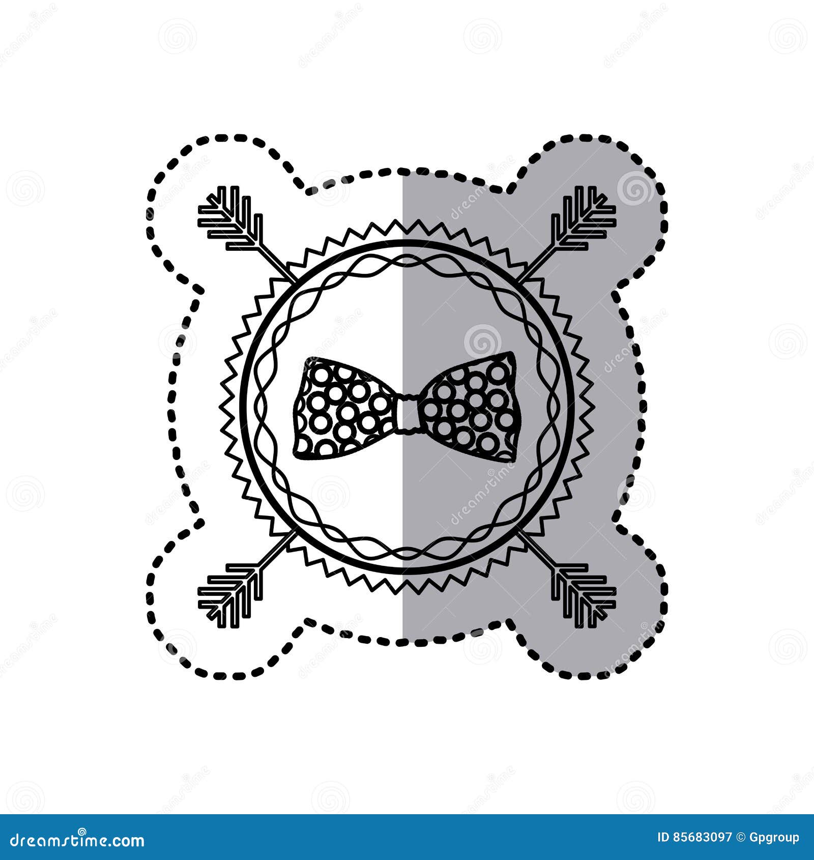 Sticker Silhouette Folders Organized In Hierarchy Vector Illustration ...