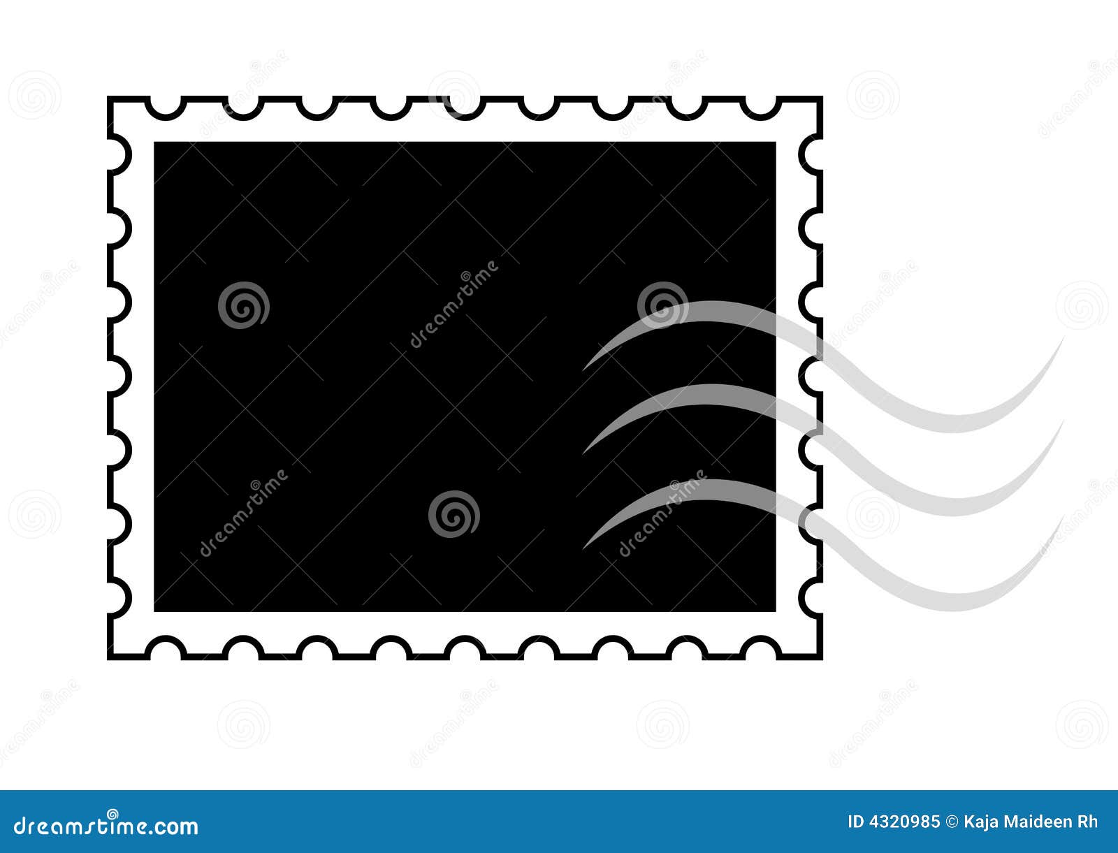 Stamp template stock illustration. Illustration of communication - 4320985