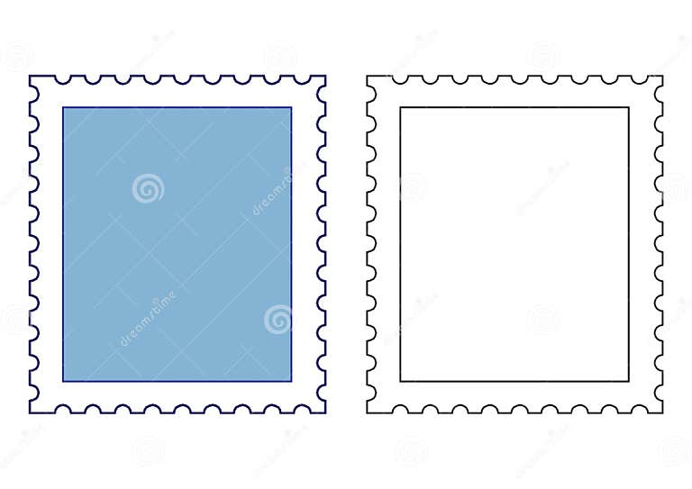Stamp templates stock illustration. Illustration of isolated - 6452482