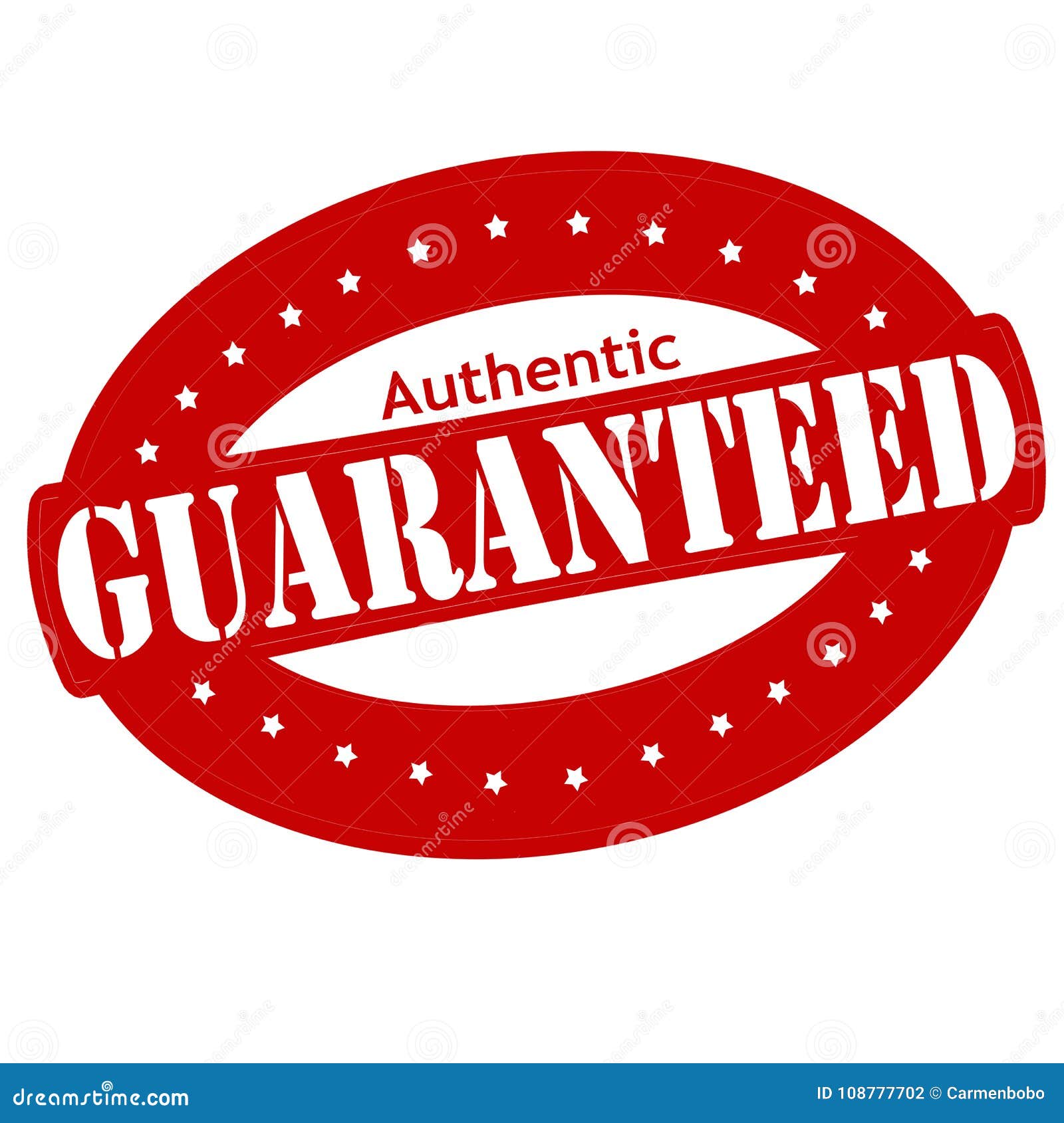 Authentic guaranteed stock illustration. Illustration of rubber - 108777702