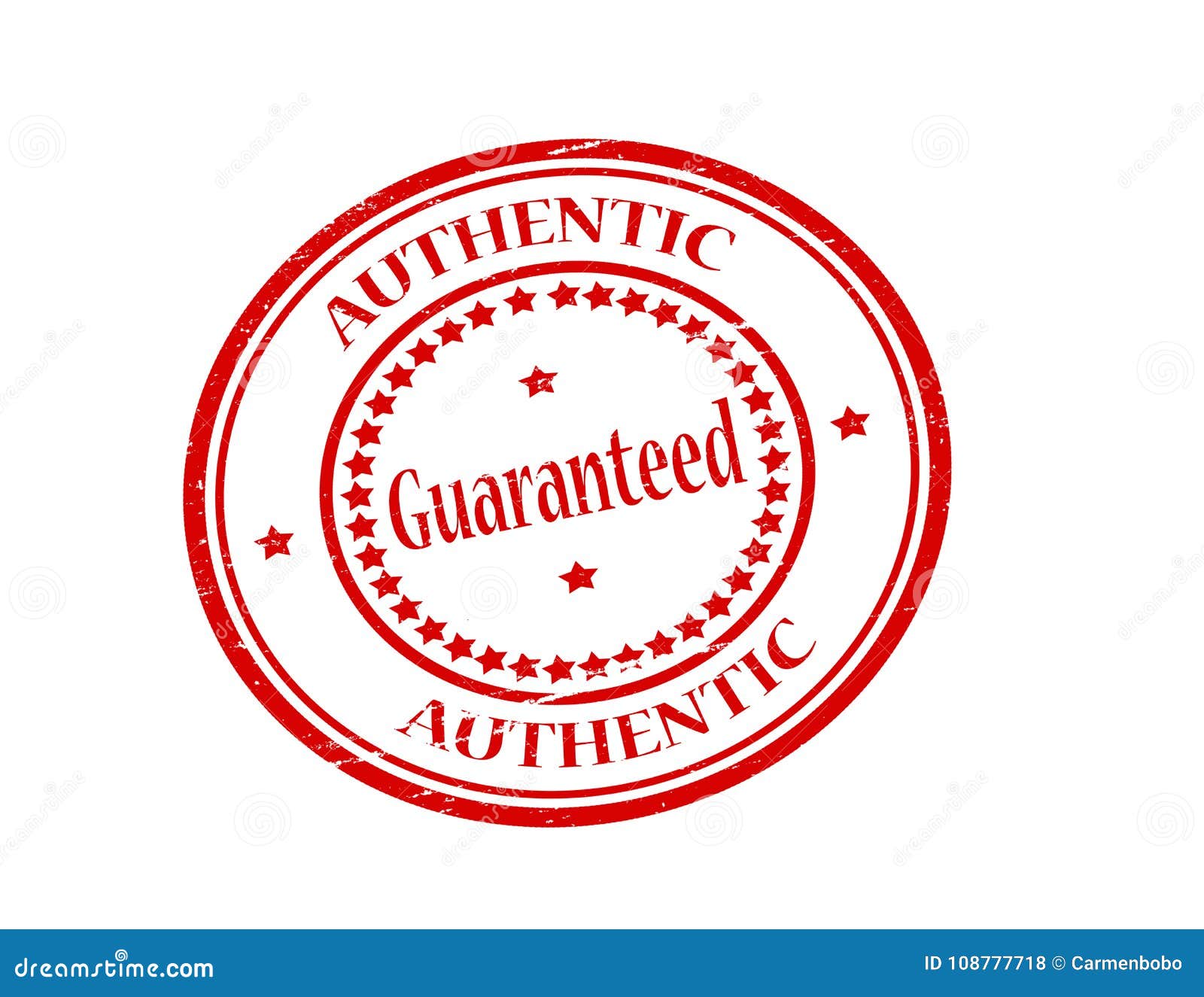 Authentic guaranteed stock illustration. Illustration of rubber - 108777718