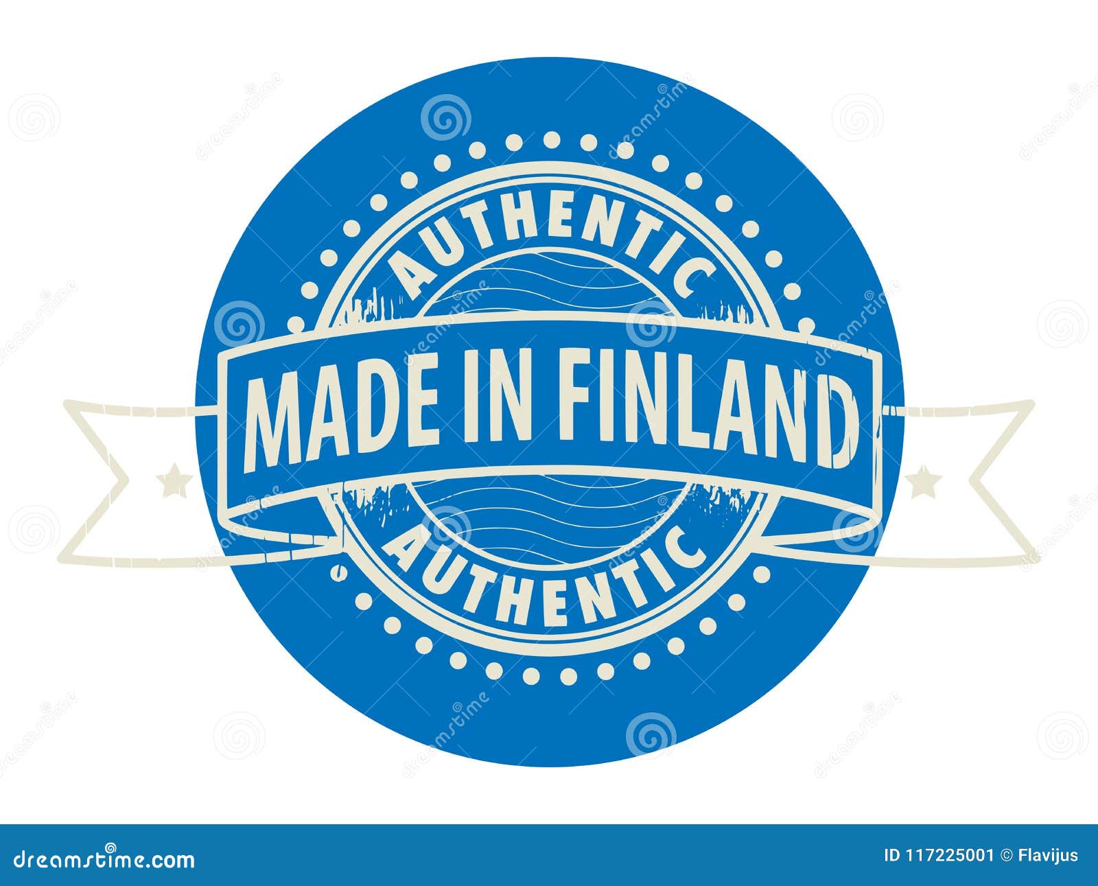 Made In Finland, Modern Vector Background With Finnish Colors ...