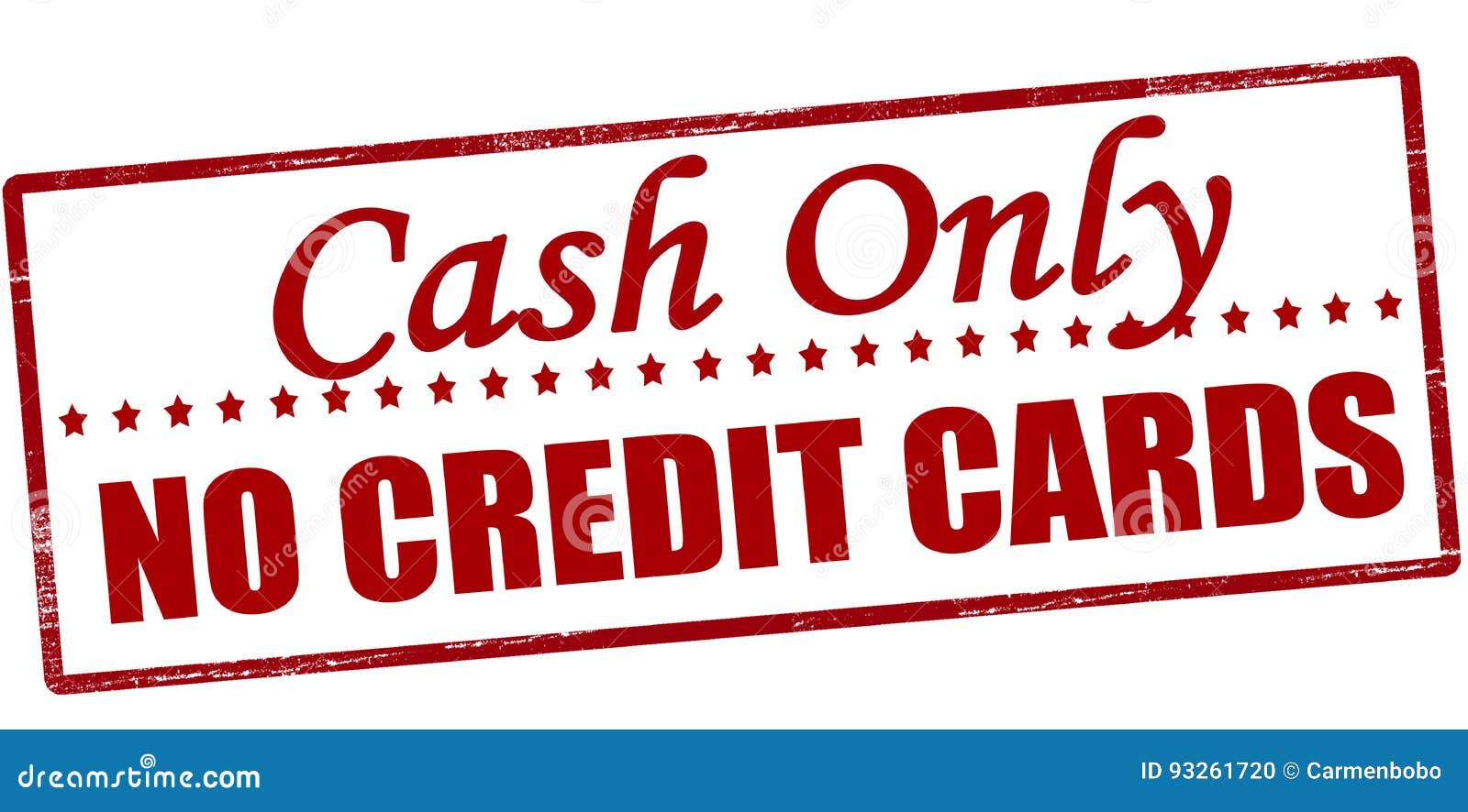 Cash only stock illustration. Illustration of supply - 93261720