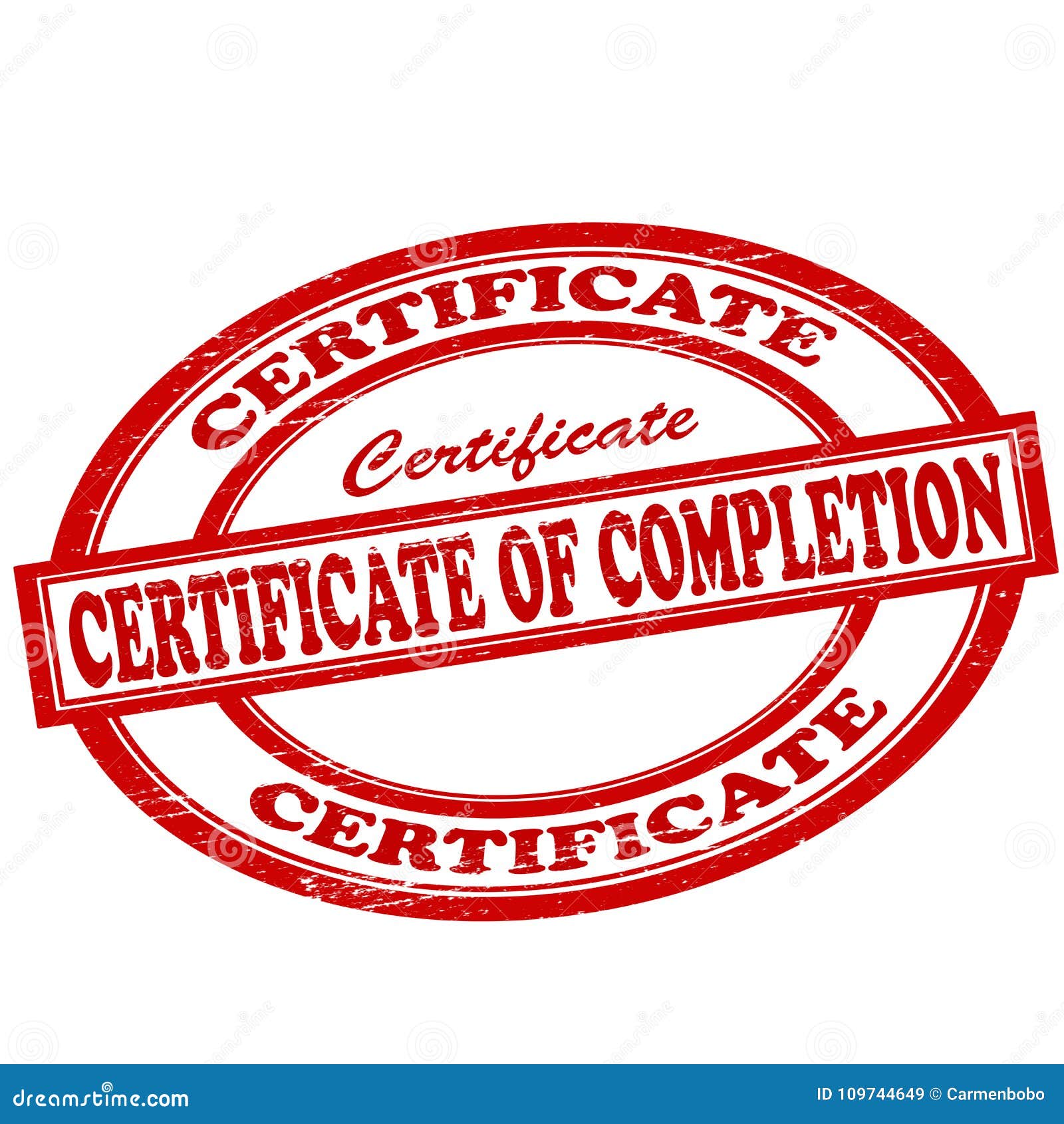 Certificate of completion stock illustration. Illustration of ...