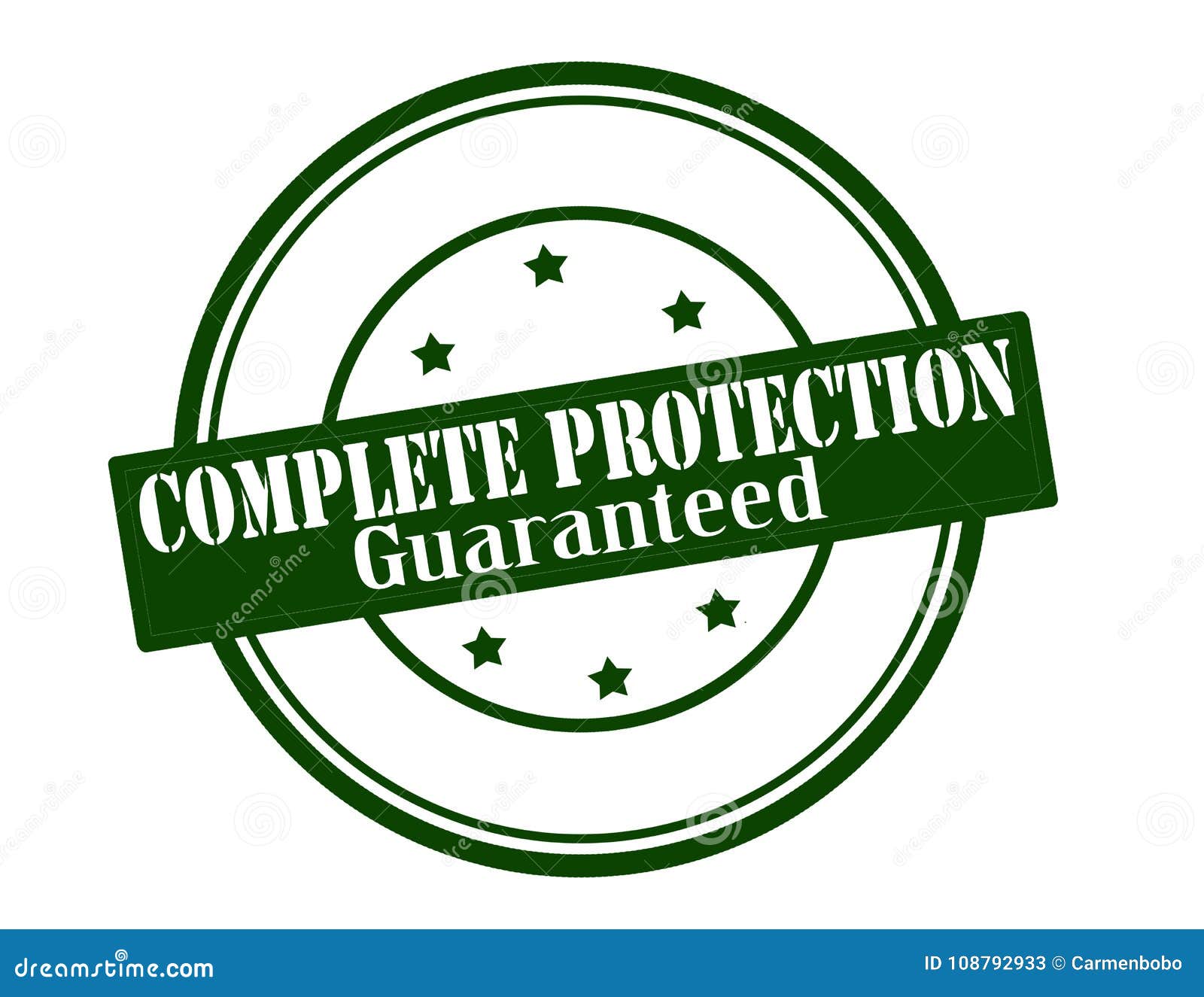 Complete protection stock illustration. Illustration of symbol - 108792933