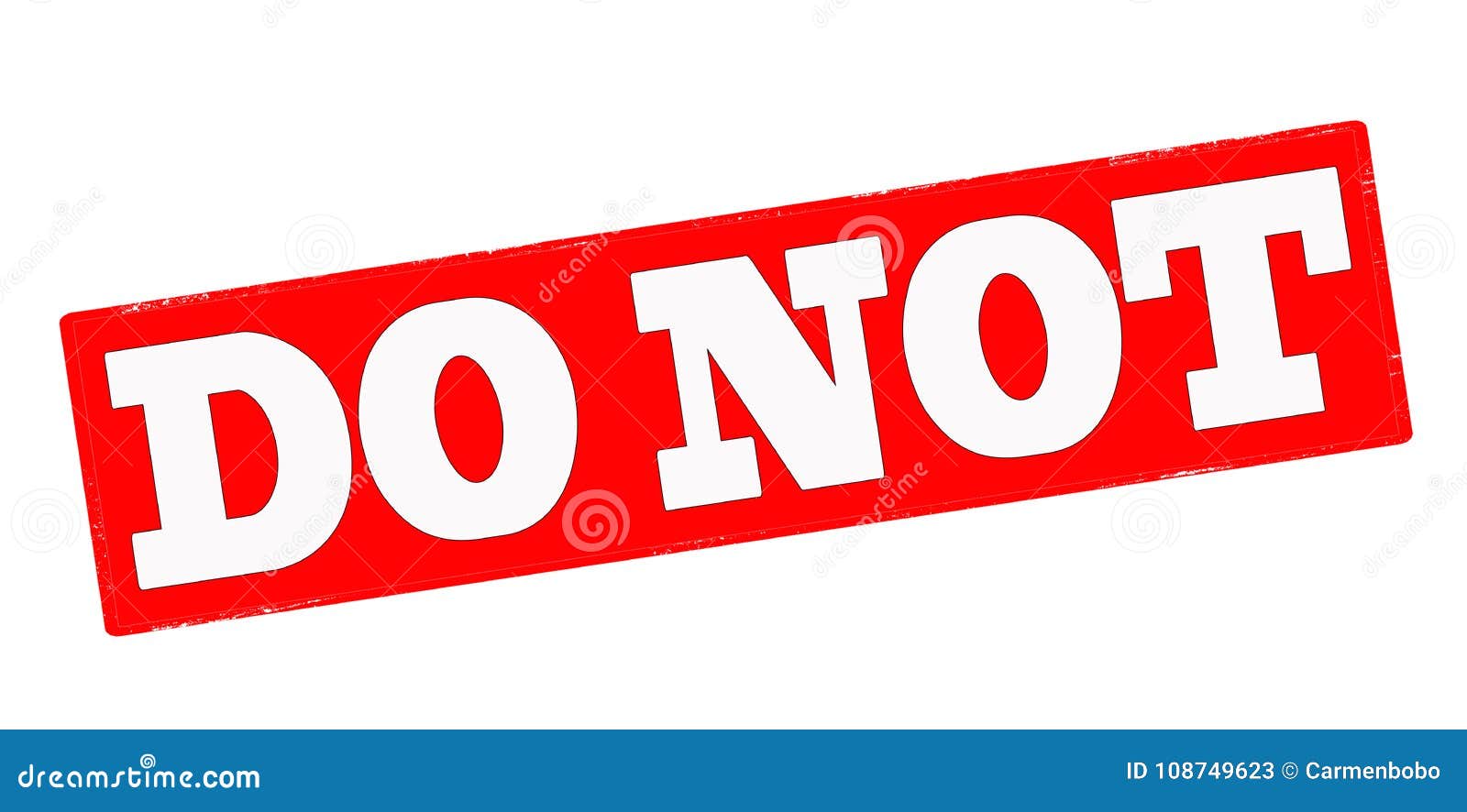 Do not stock illustration. Illustration of concept, nope - 108749623