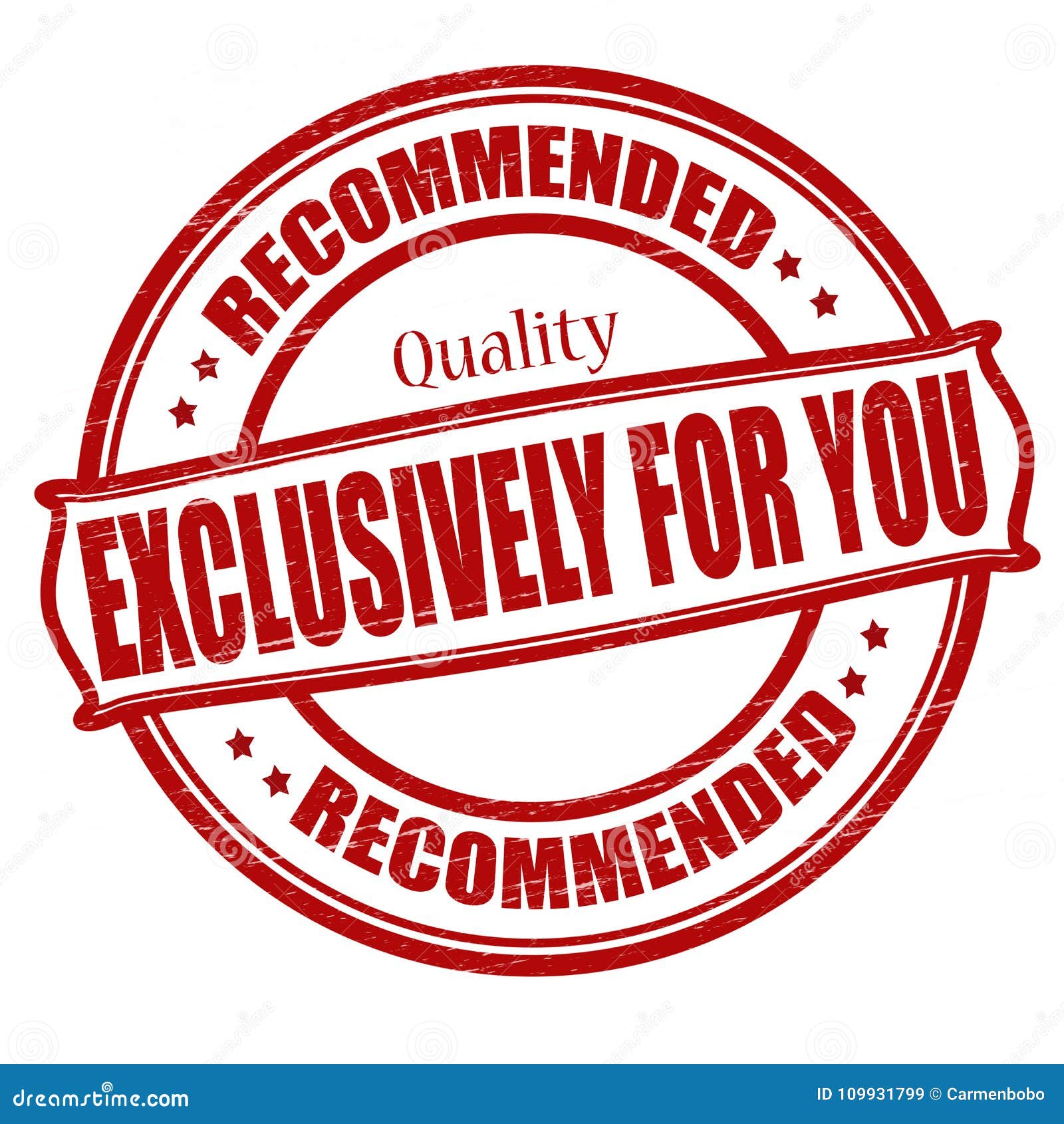 Exclusively for you stock illustration. Illustration of quality - 109931799