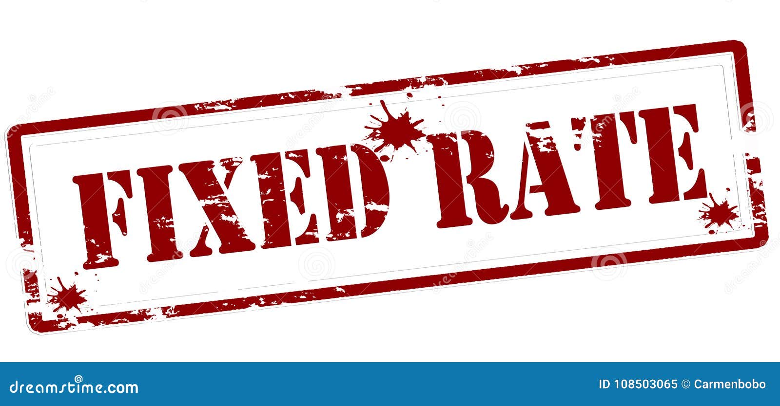 Fixed rate stock illustration. Illustration of sign - 108503065