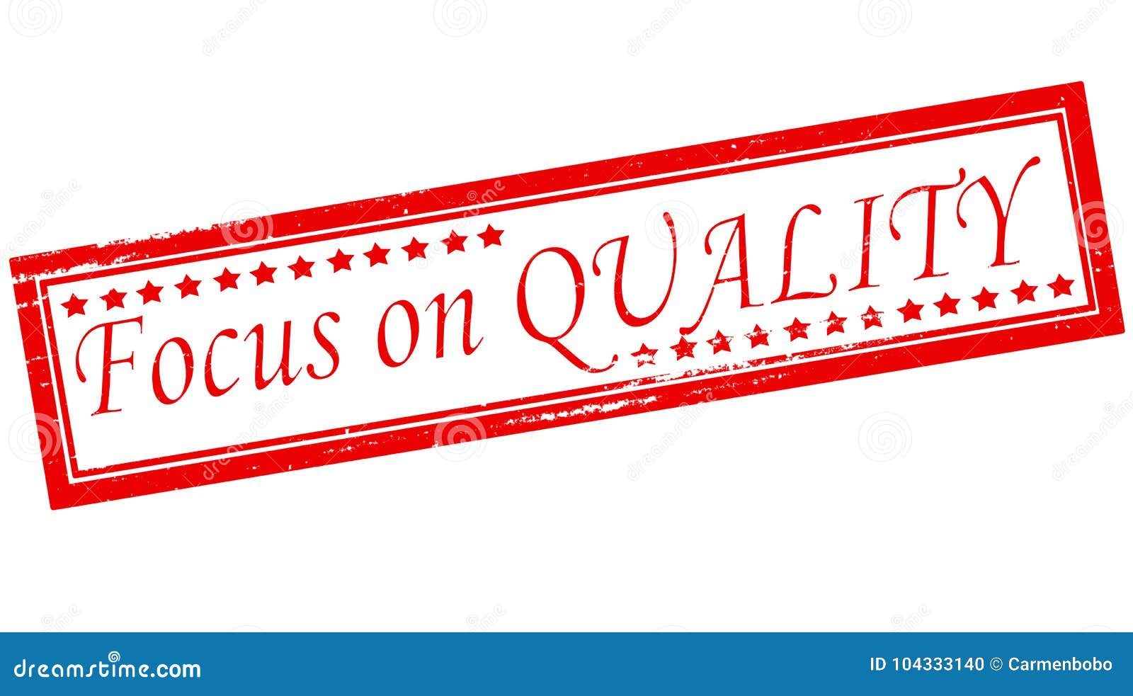 Focus on quality stock illustration. Illustration of concentrate ...