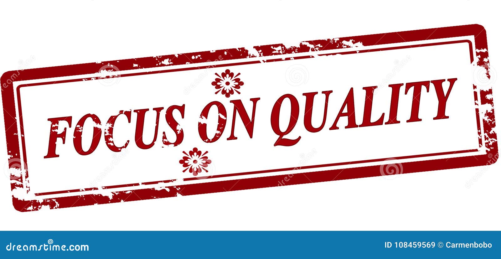 Focus on quality stock illustration. Illustration of center - 108459569