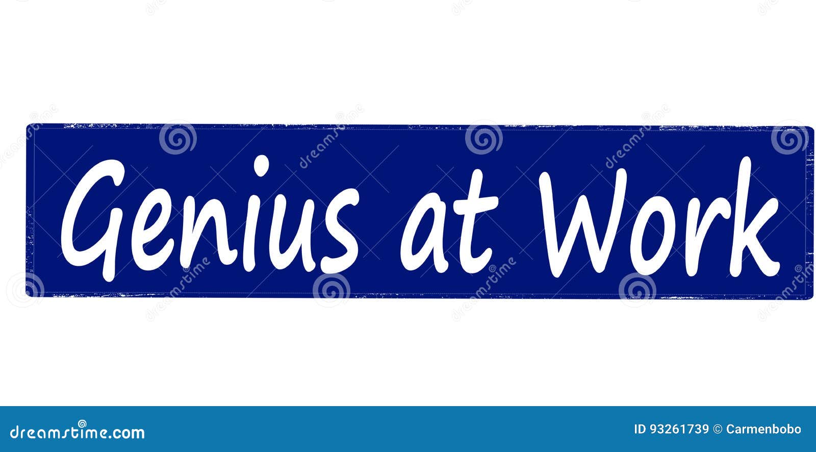 Genius at work stock illustration. Illustration of rectangular - 93261739