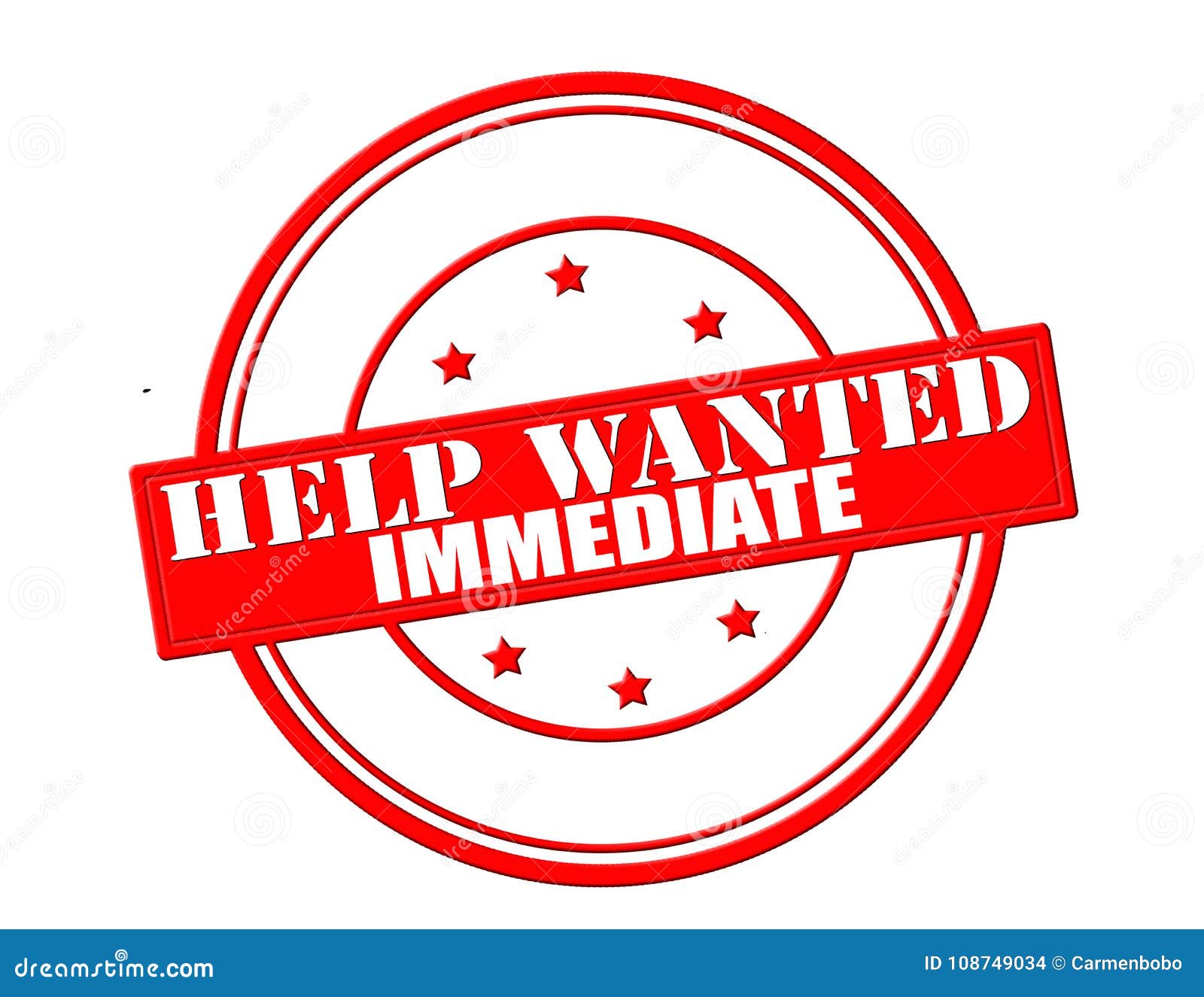 Help wanted stock illustration. Illustration of symbol - 108749034