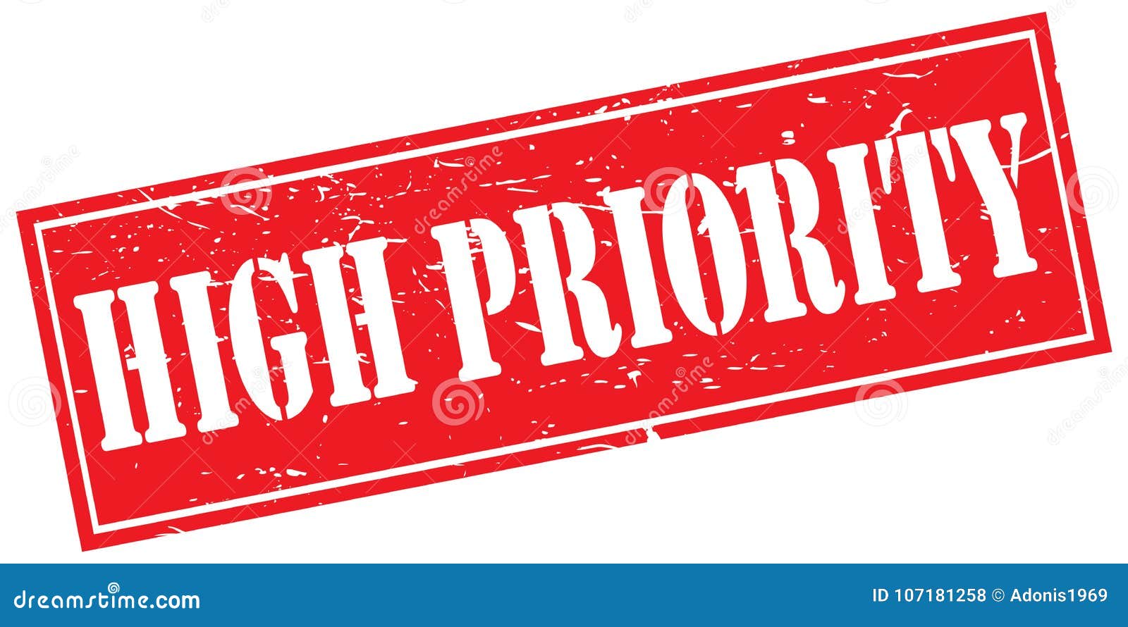 High priority stock vector. Illustration of parcel, color - 107181258