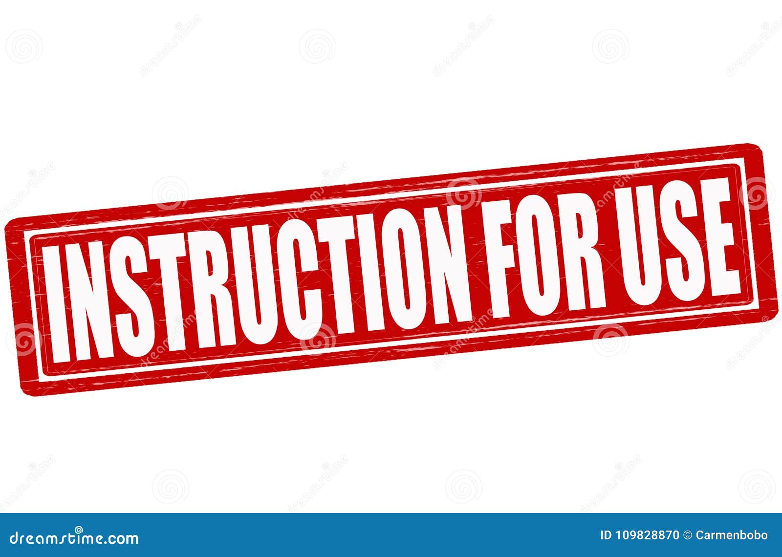 Instruction for use stock illustration. Illustration of concept - 109828870
