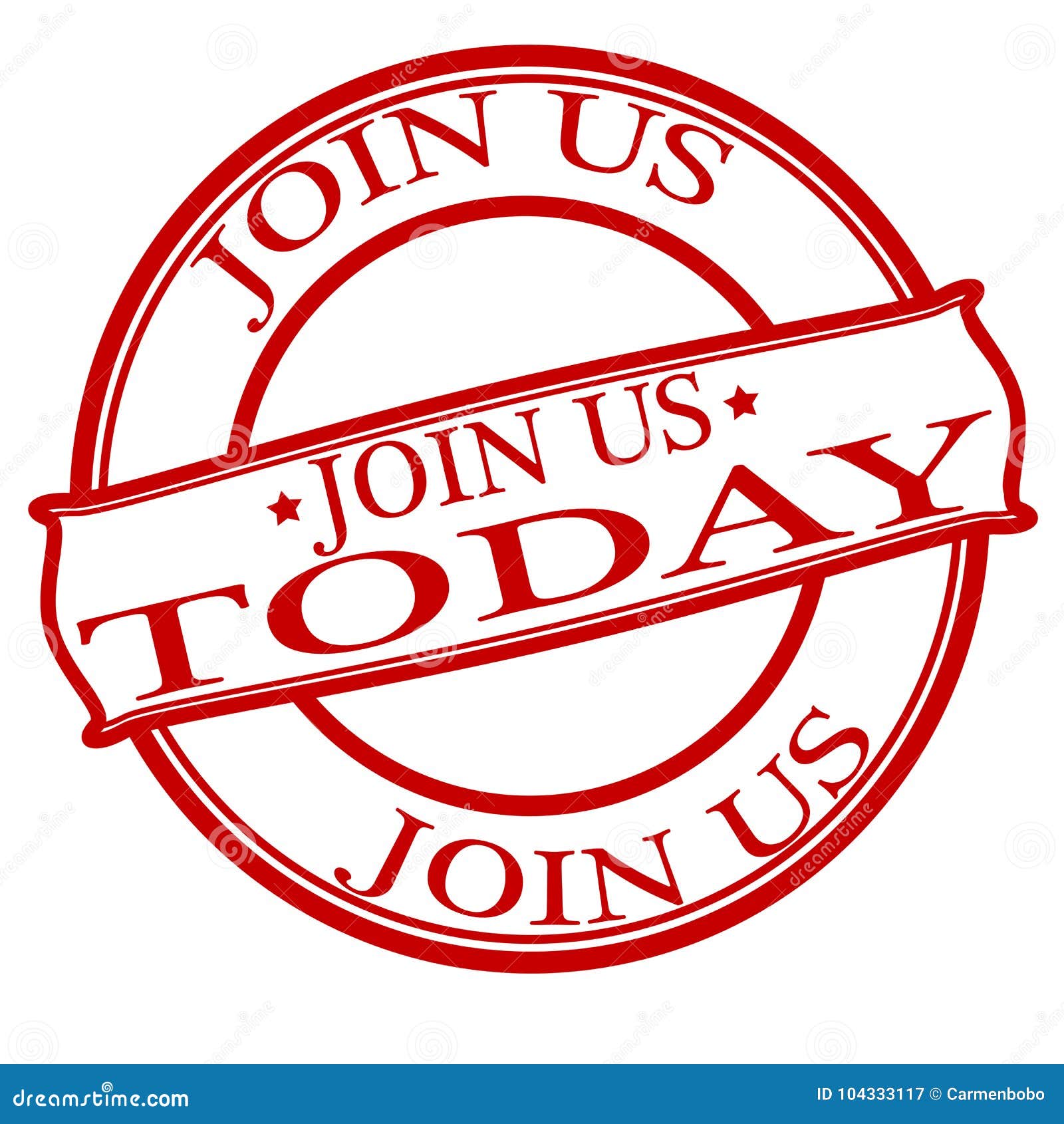Join us today stock illustration. Illustration of nowadays - 104333117