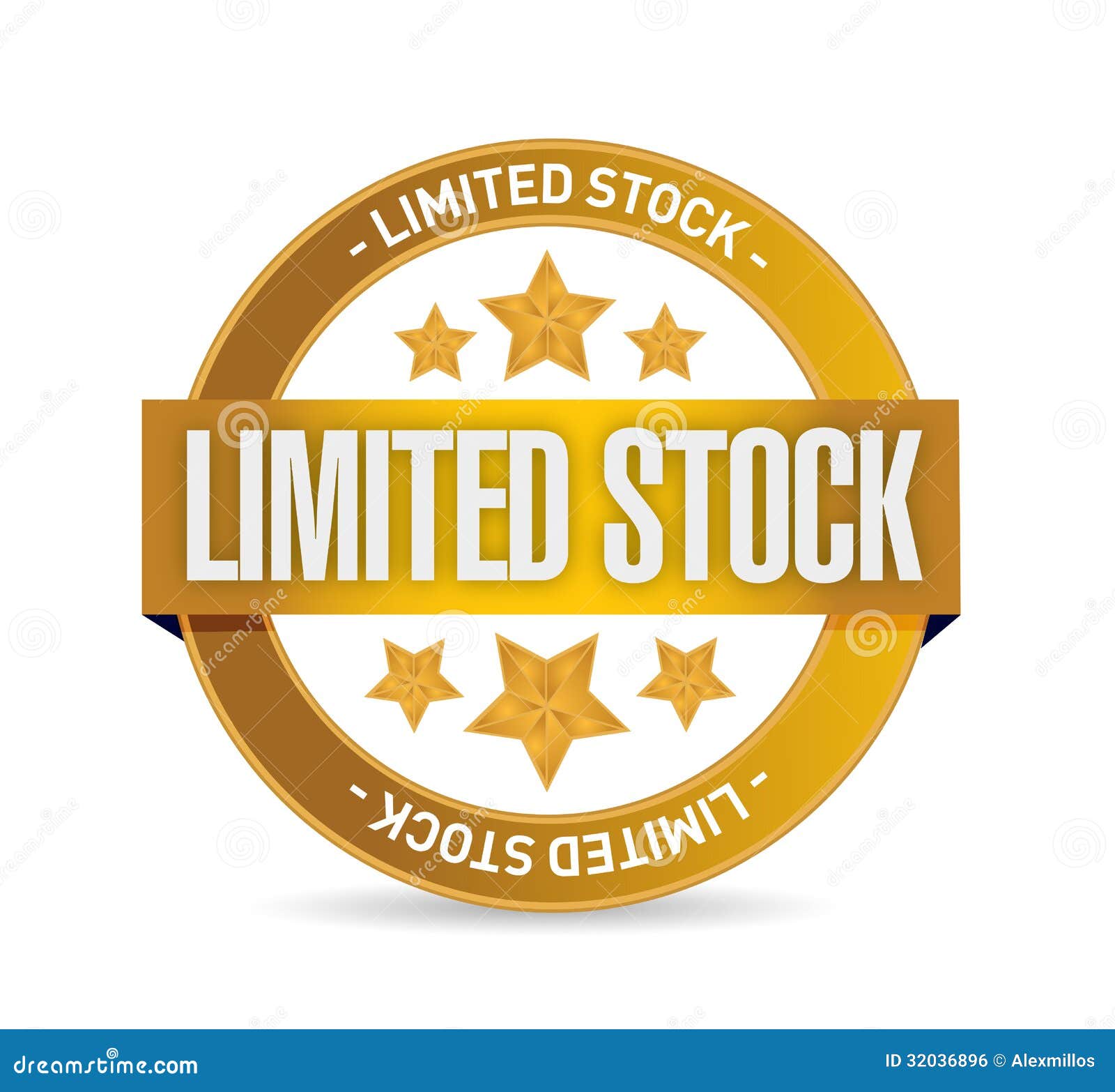 Stamp with Text Limited Stock Written Inside. Stock Illustration ...